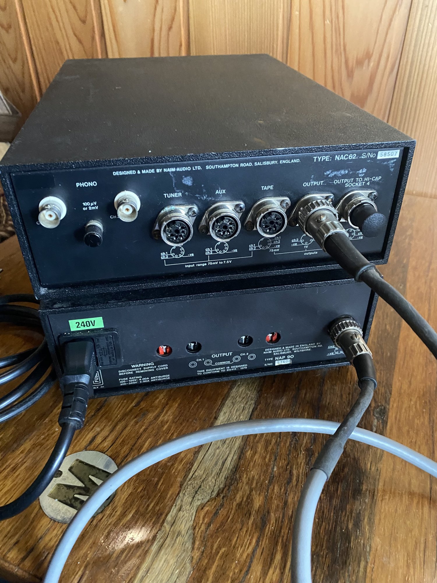 Naim NAC 62 pre amplifier & Nap 90 power amp - Stereo, Home Cinema ...