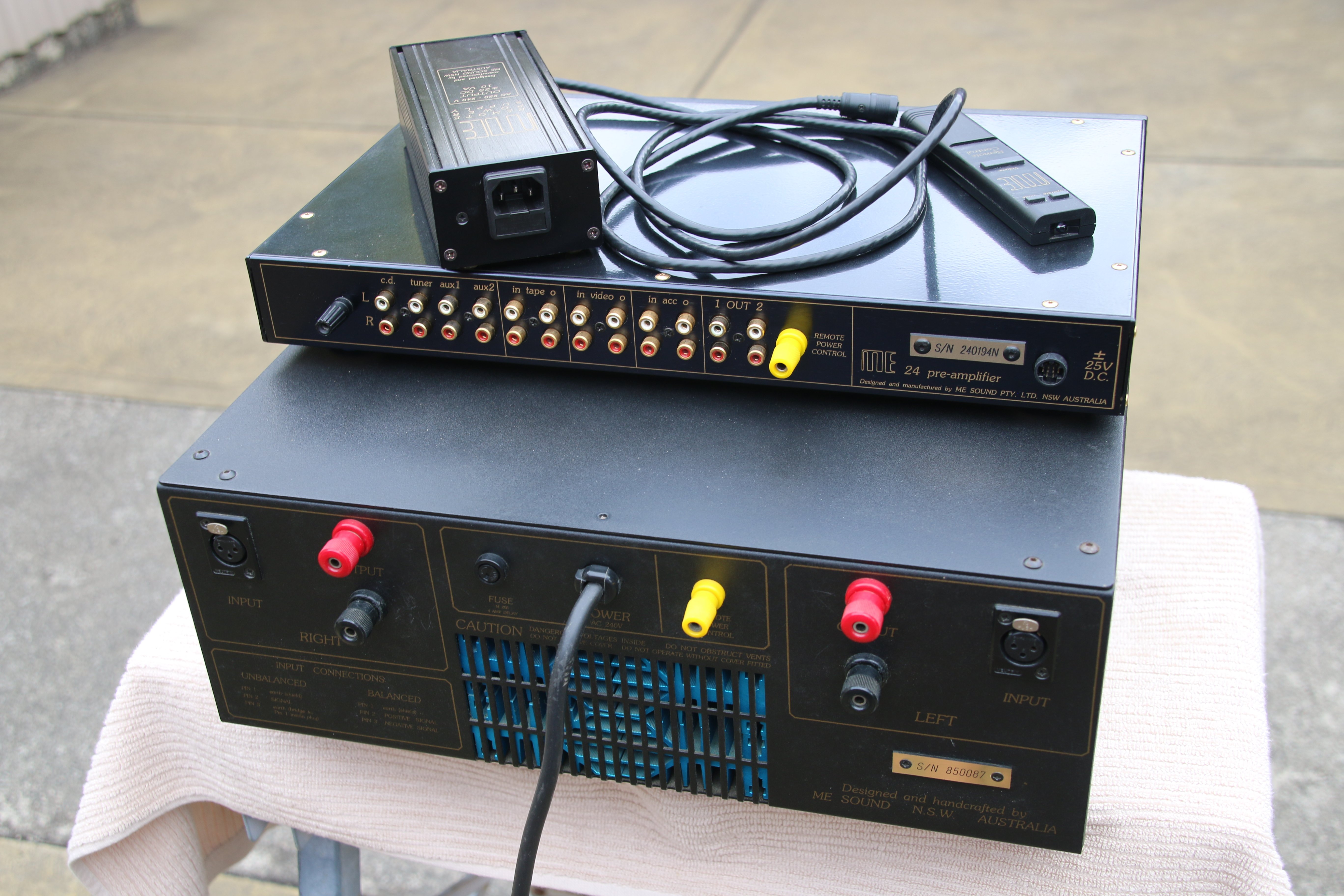 ME Sound ME24 preamp, and ME850 power amp combo. - Stereo, Home Cinema ...