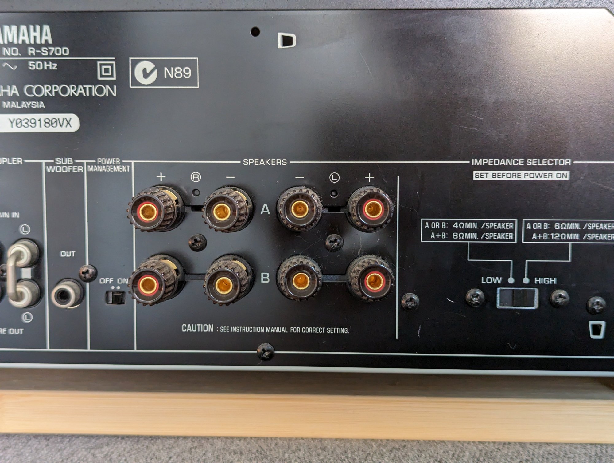 Yamaha R-S700 Natural Sound Receiver / Amplifier - Stereo, Home Cinema ...