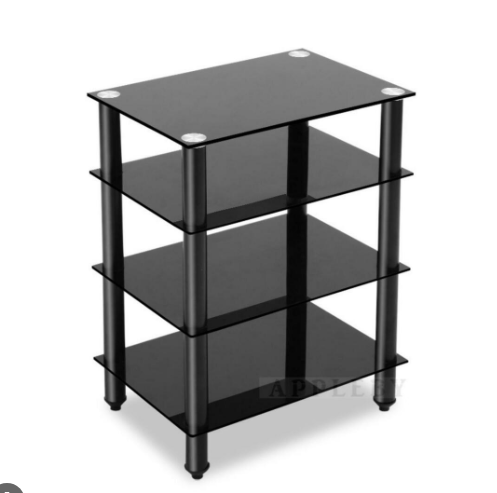 4 tier glass hifi / media rack (like new) - Hi-Fi and Cinema Cables ...