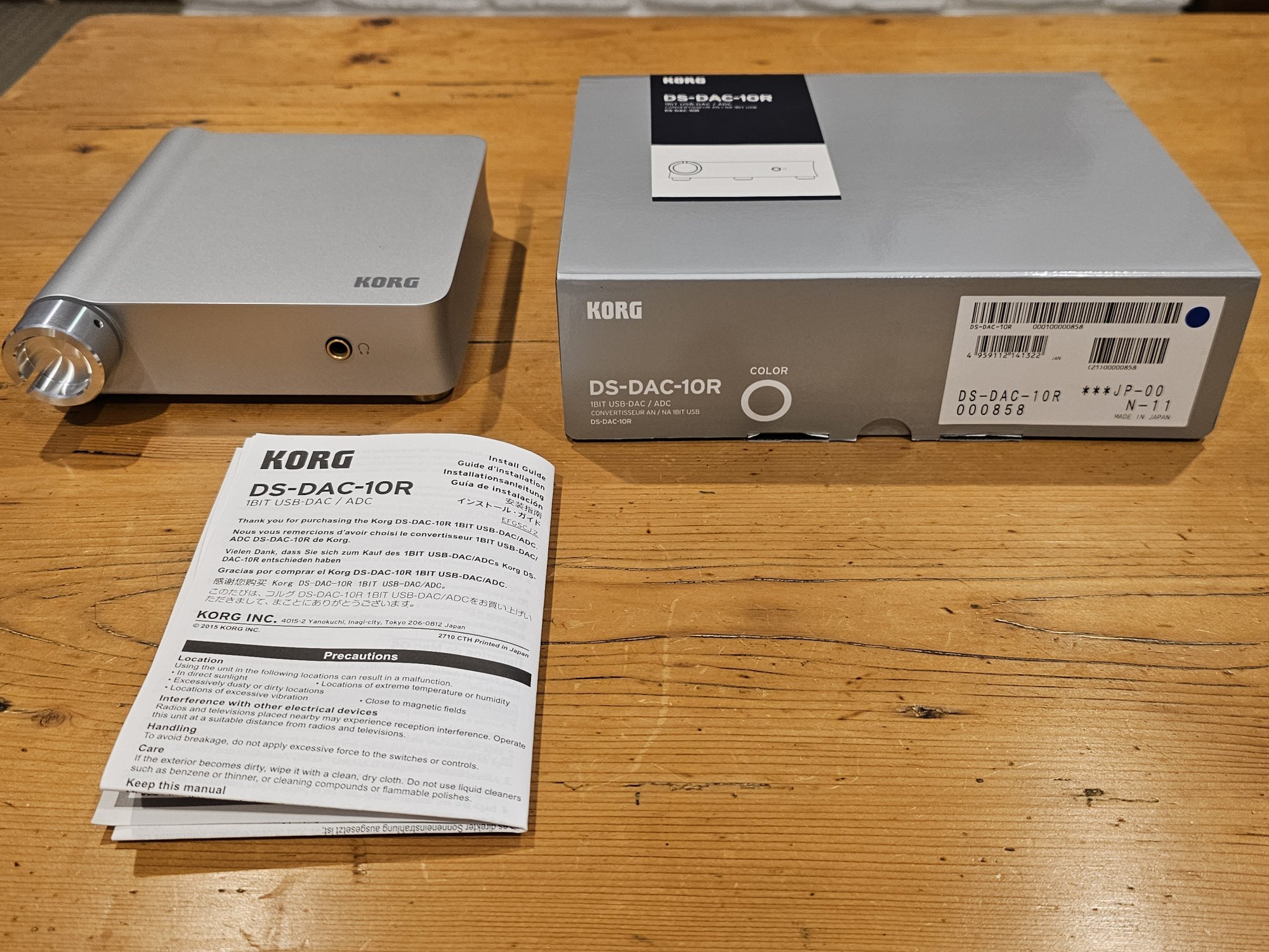 KORG DS-DAC-10R USB DAC & A/D Converter with Phono input - Stereo, Home ...