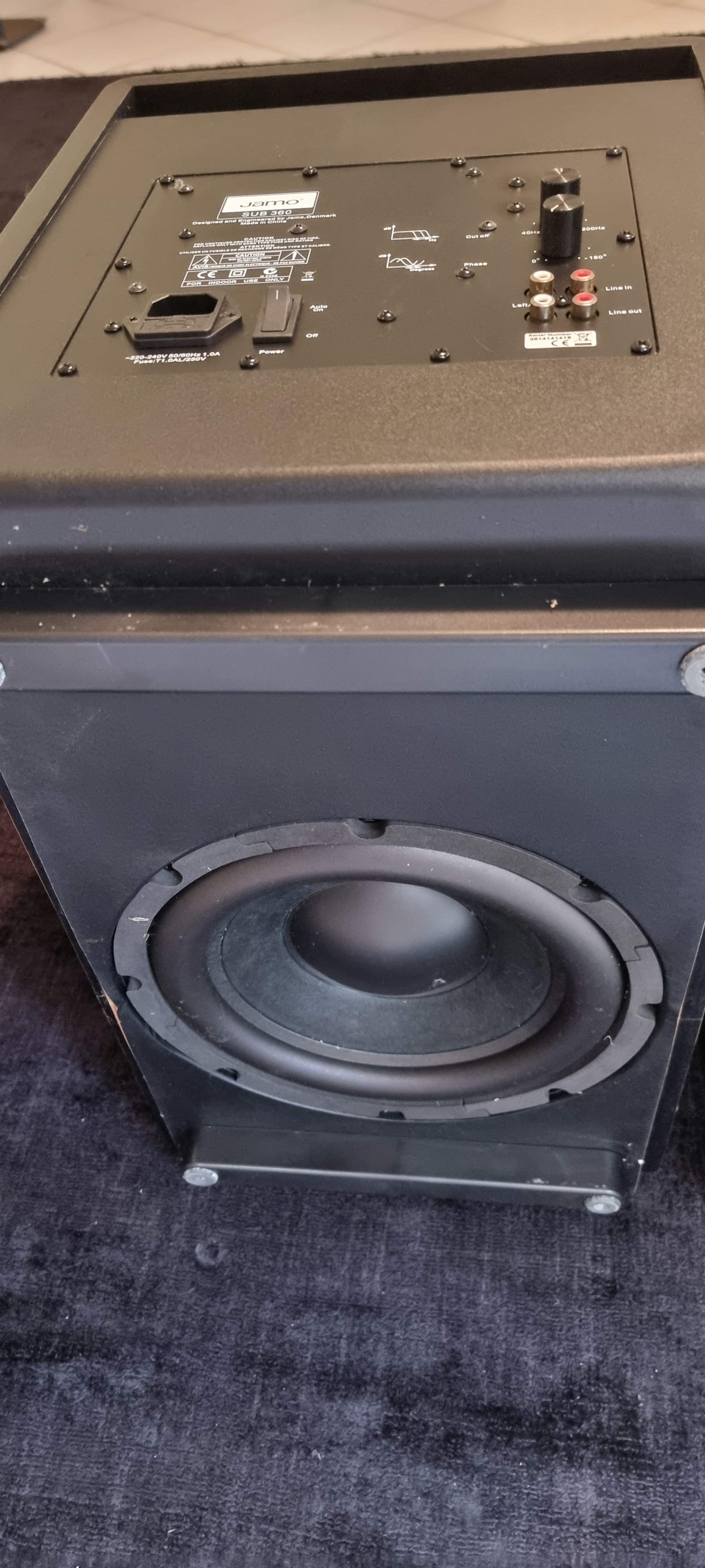 Jamo SUB 360 Active Subwoofer - Stereo, Home Cinema, Headphones ...