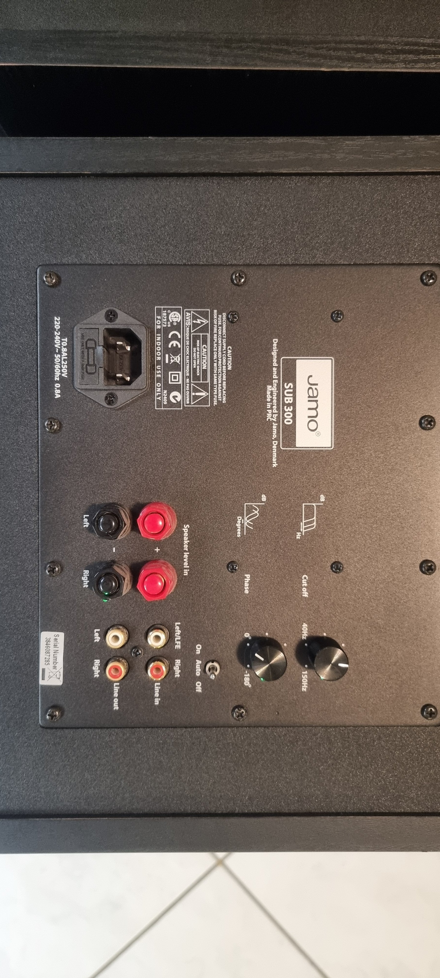 Jamo SUB 360 Active Subwoofer - Stereo, Home Cinema, Headphones ...