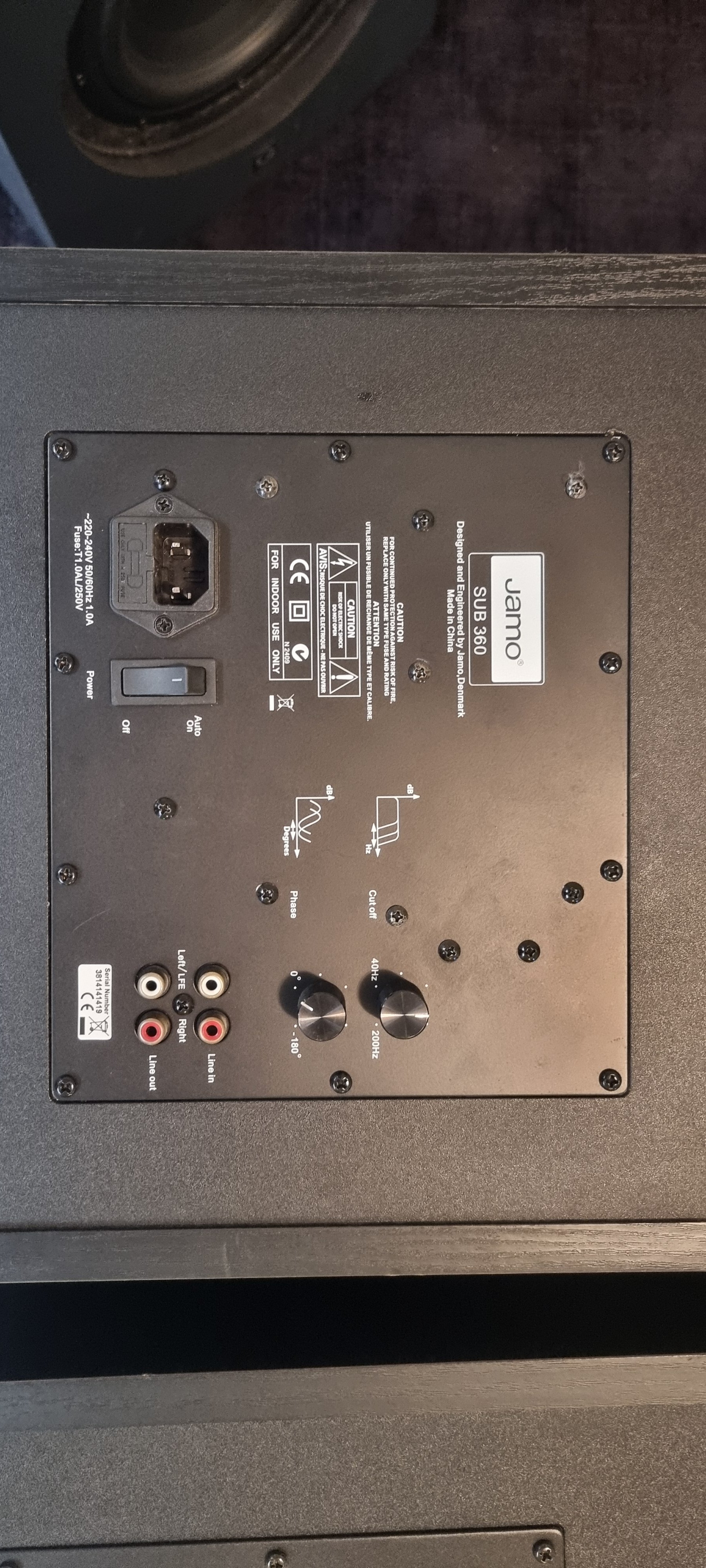 Jamo SUB 360 Active Subwoofer - Stereo, Home Cinema, Headphones ...