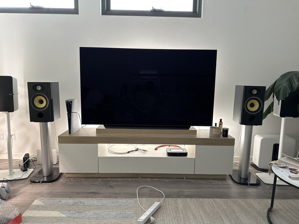 Sonos, Play 5 Gen 2 Pair + Flexson stands + Gen 3 sub - Stereo, Home ...