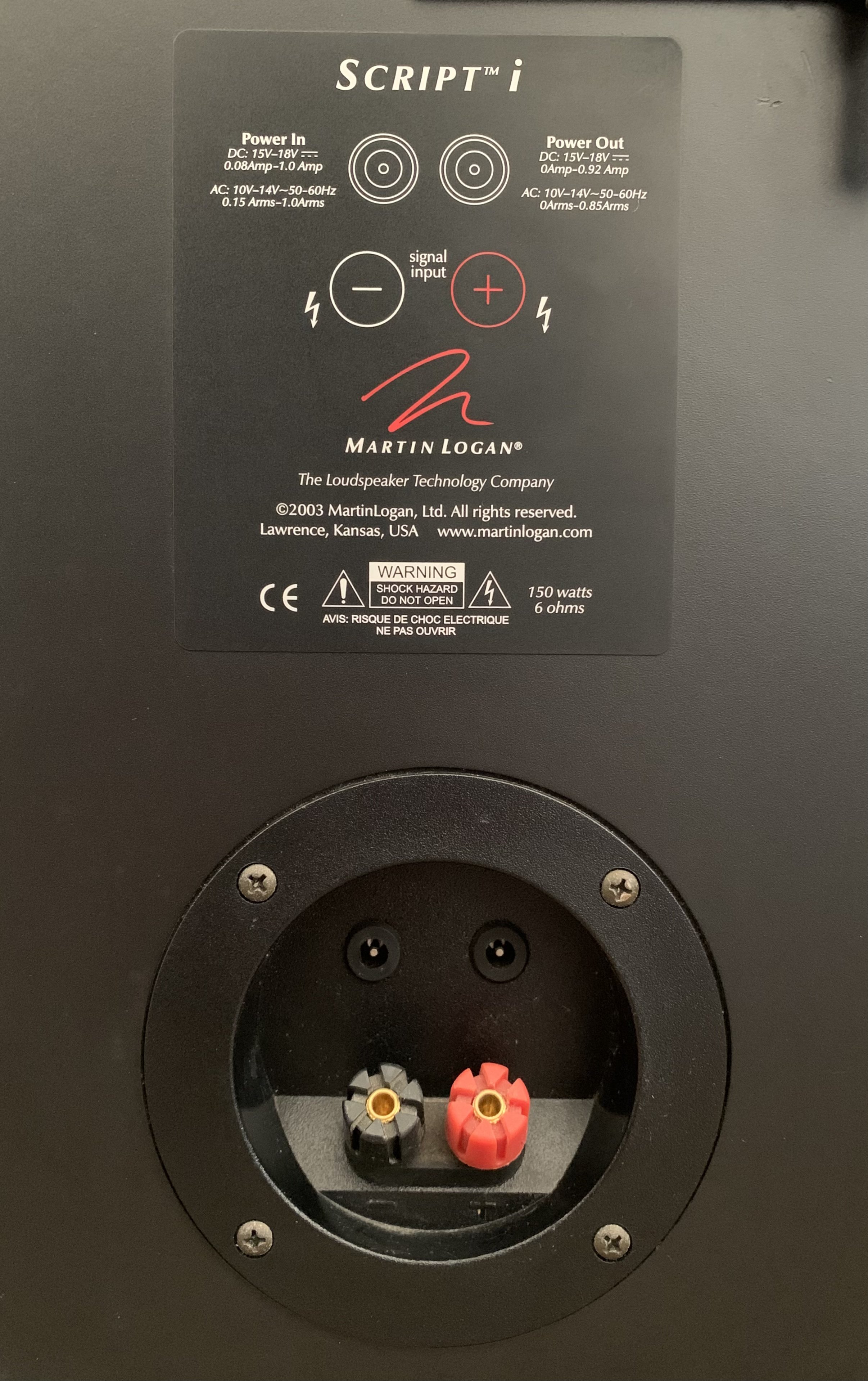 Martin Logan SCRIPT i - Hybrid Electrostatic Speakers - Stereo, Home ...