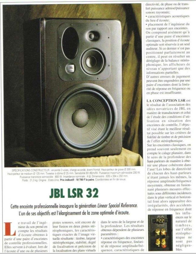 JBL LSR32 or LSR6332 midfields for in home use - a bad idea? - Speakers ...