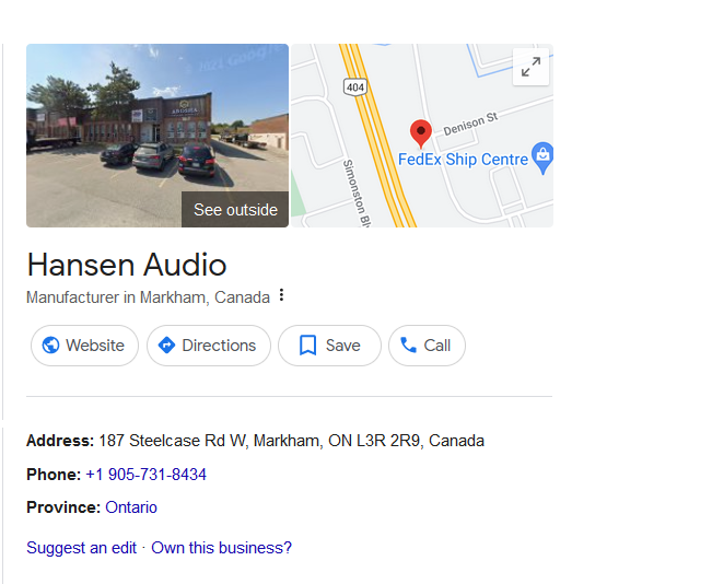 Hansen audio speakers - Speakers, Soundbars and Subwoofers - StereoNET