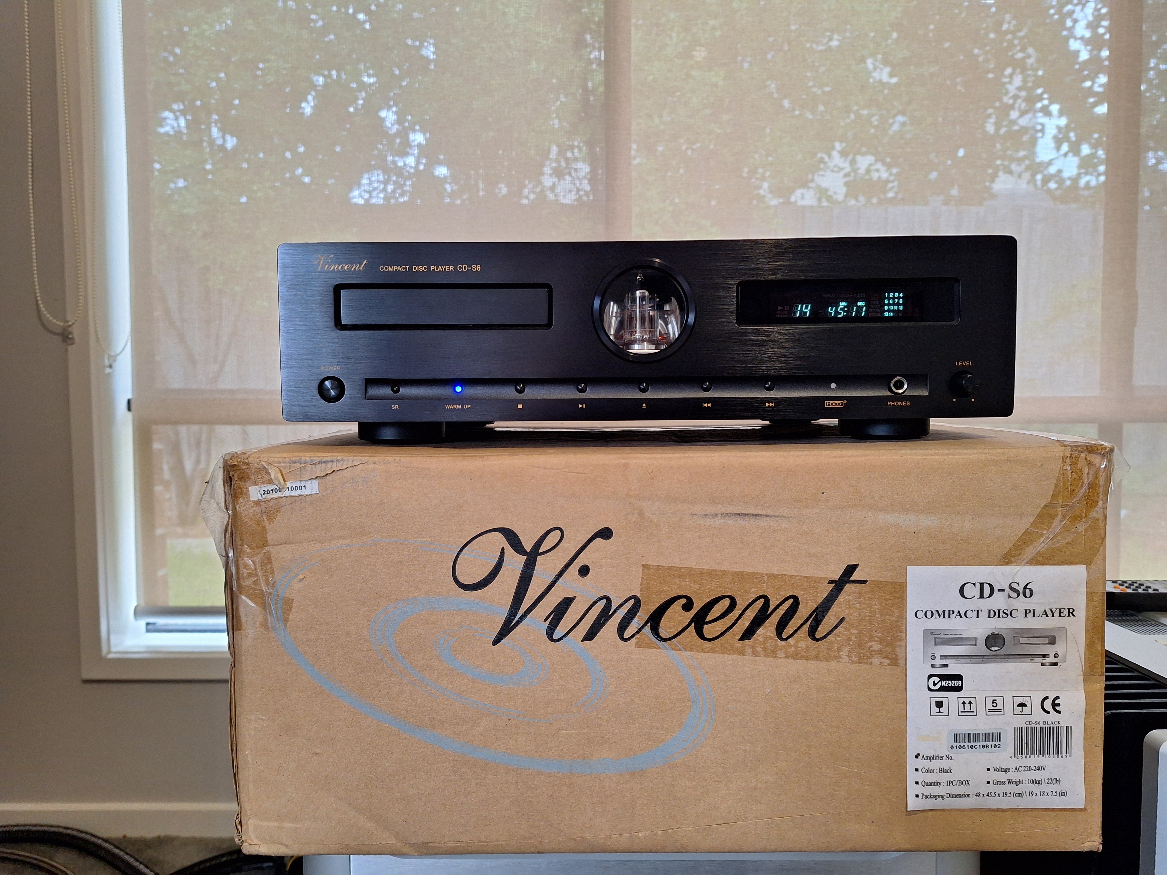 Vincent Audio CD-S6 CD Player |﻿ CD/SACD Players & Transport