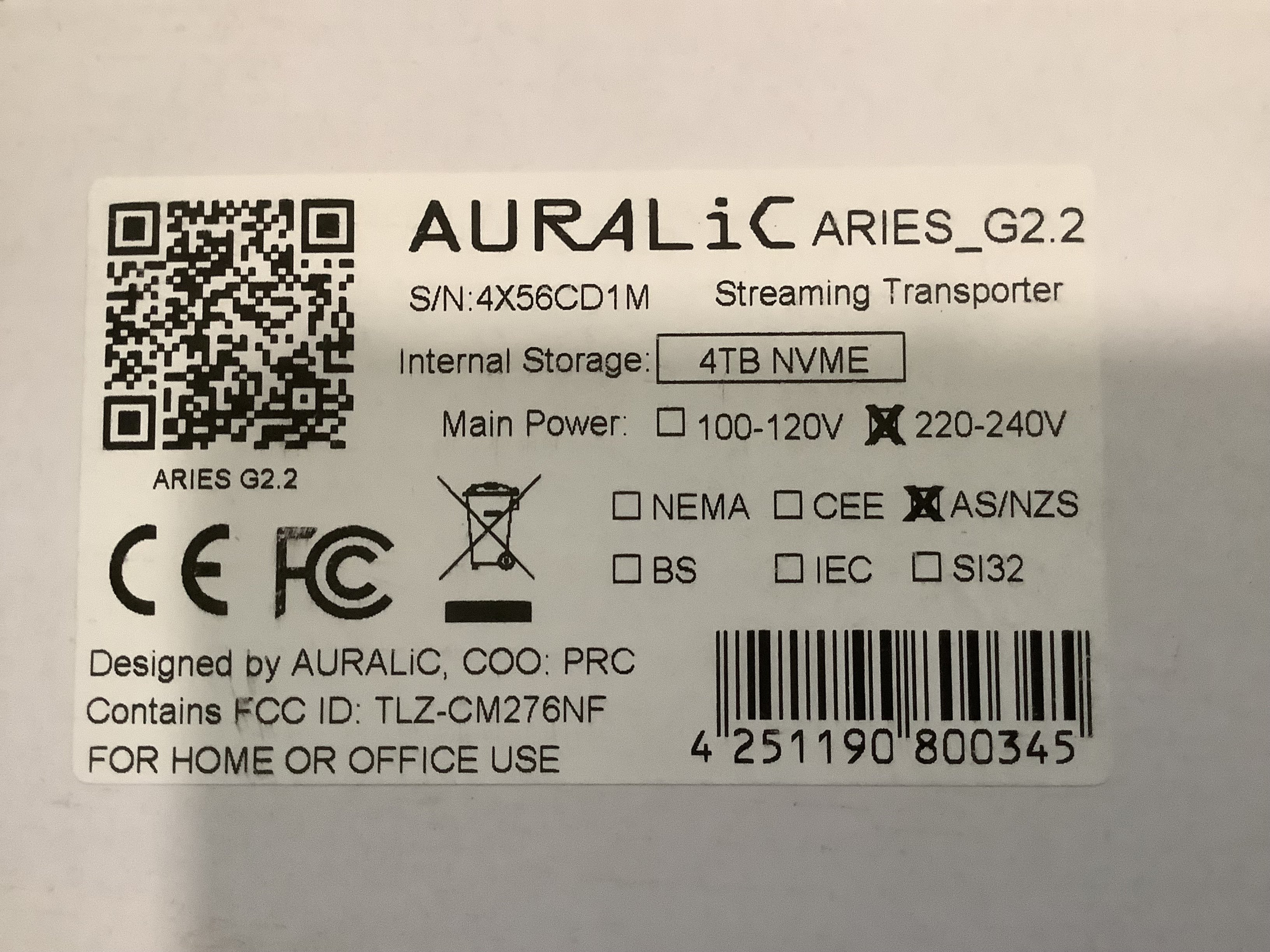 AURALiC Aries G2.2 Wireless Streaming Transporter |﻿ Streamer / Network Players