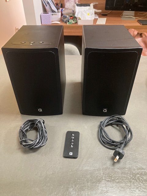 Q Acoustics BT3 Bluetooth Bookshelf Loudspeakers - Bookshelf & Small ...