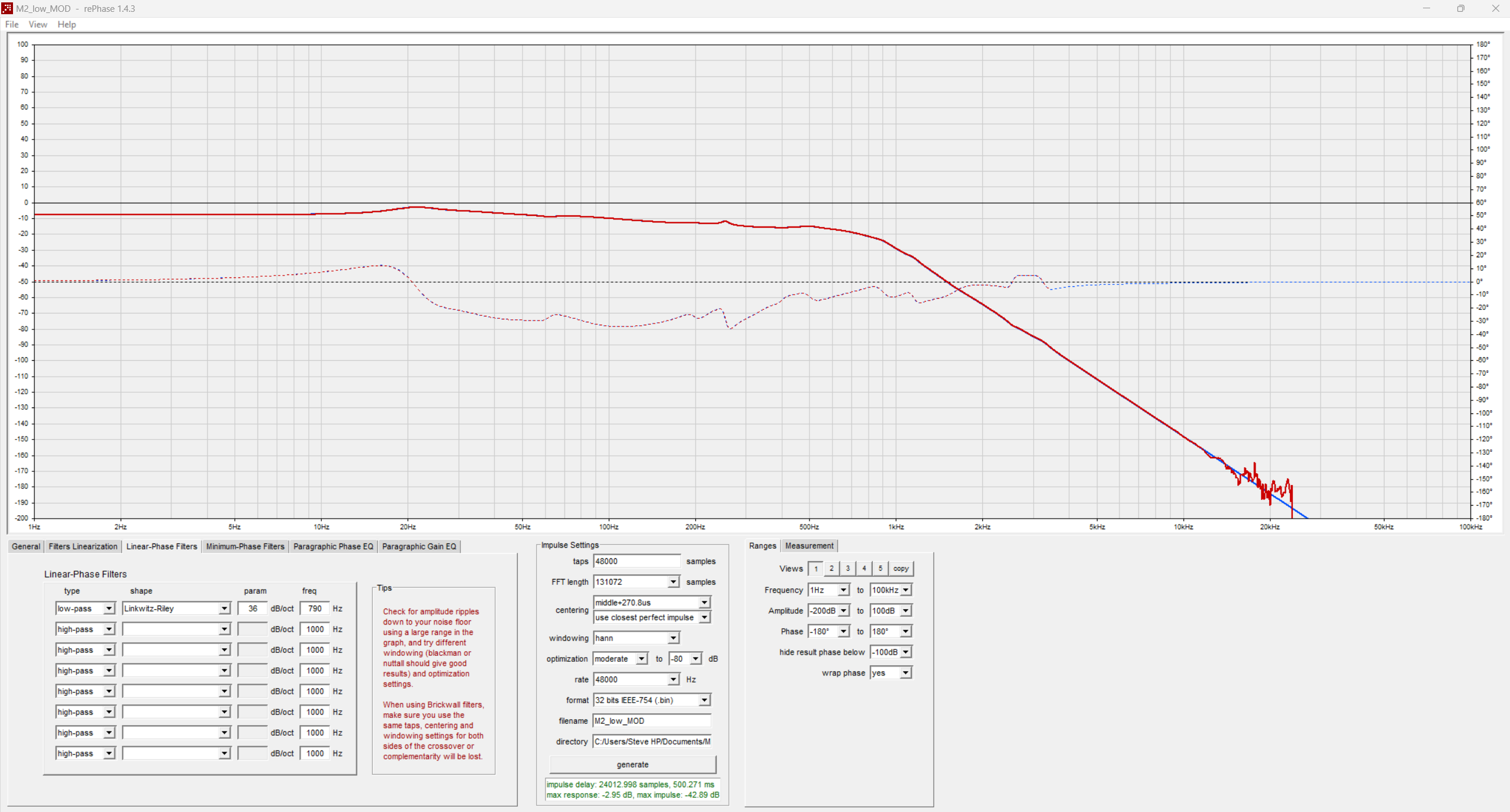 Active DSP | Converting Minimum phase to Linear Phase Filters - General ...