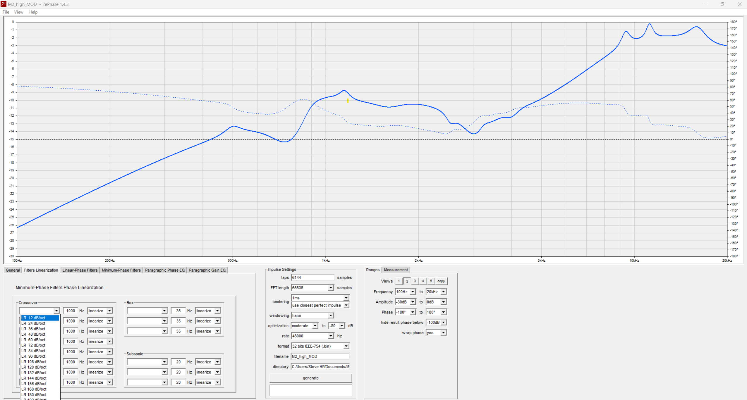 Active DSP | Converting Minimum phase to Linear Phase Filters - General Hi-Fi & Beginners ...