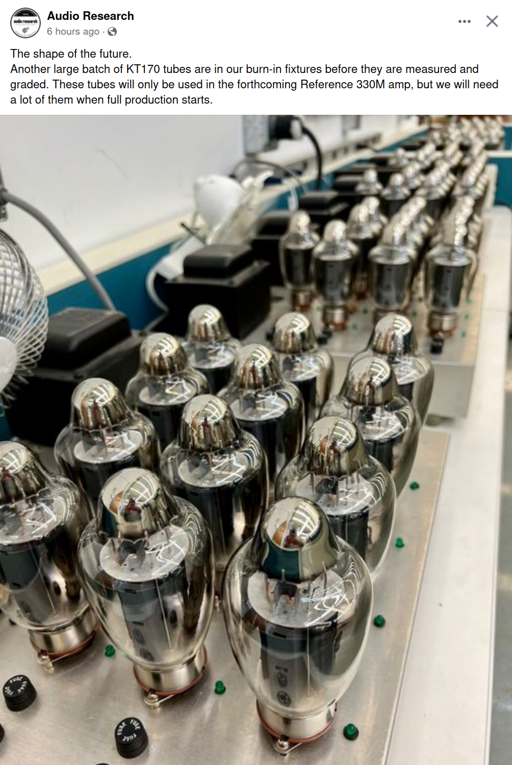 ARC using KT170s in upcoming Ref 330M amps - Stereo Amplifiers & Pre ...