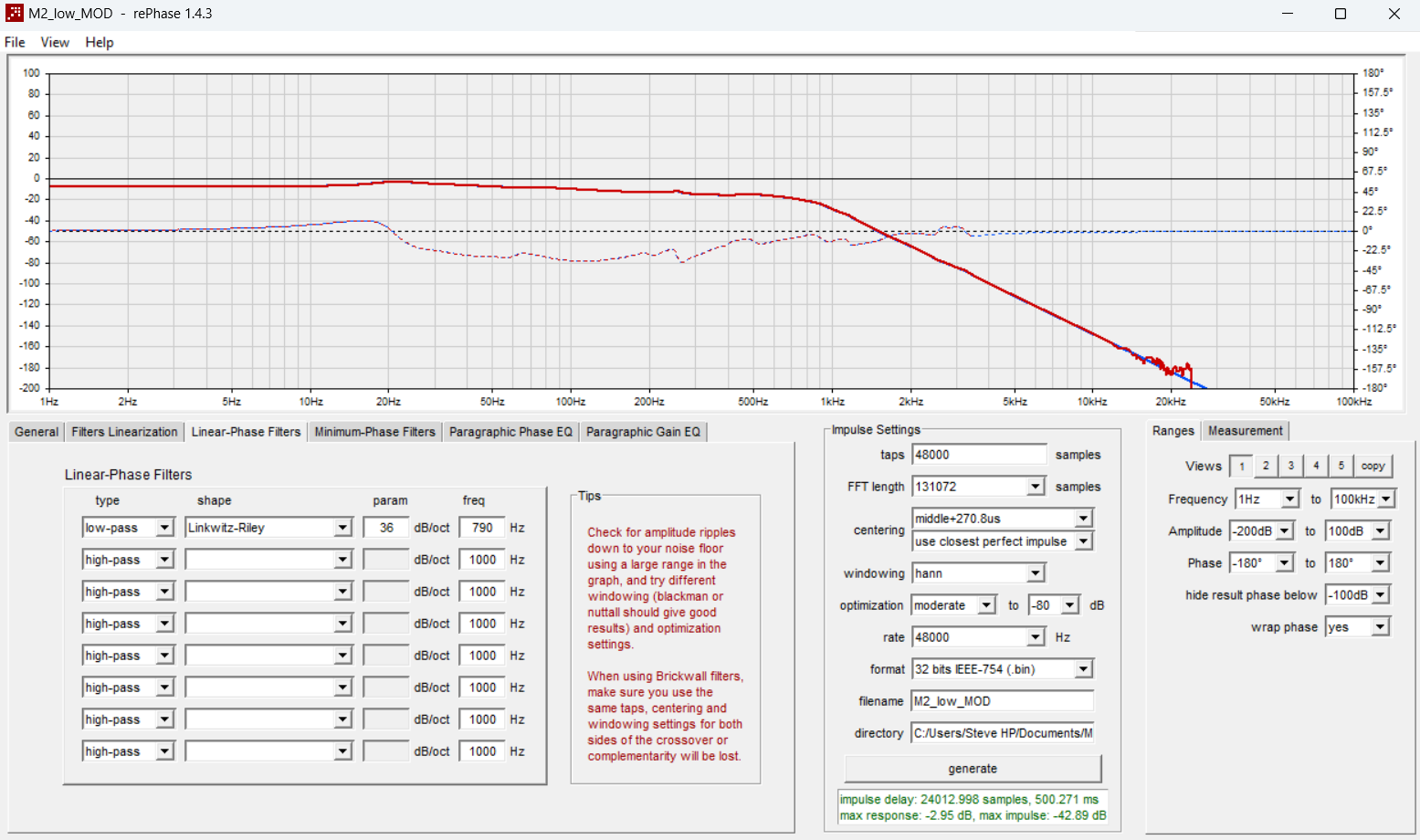 Active Dsp Converting Minimum Phase To Linear Phase Filters General Hi Fi And Beginners