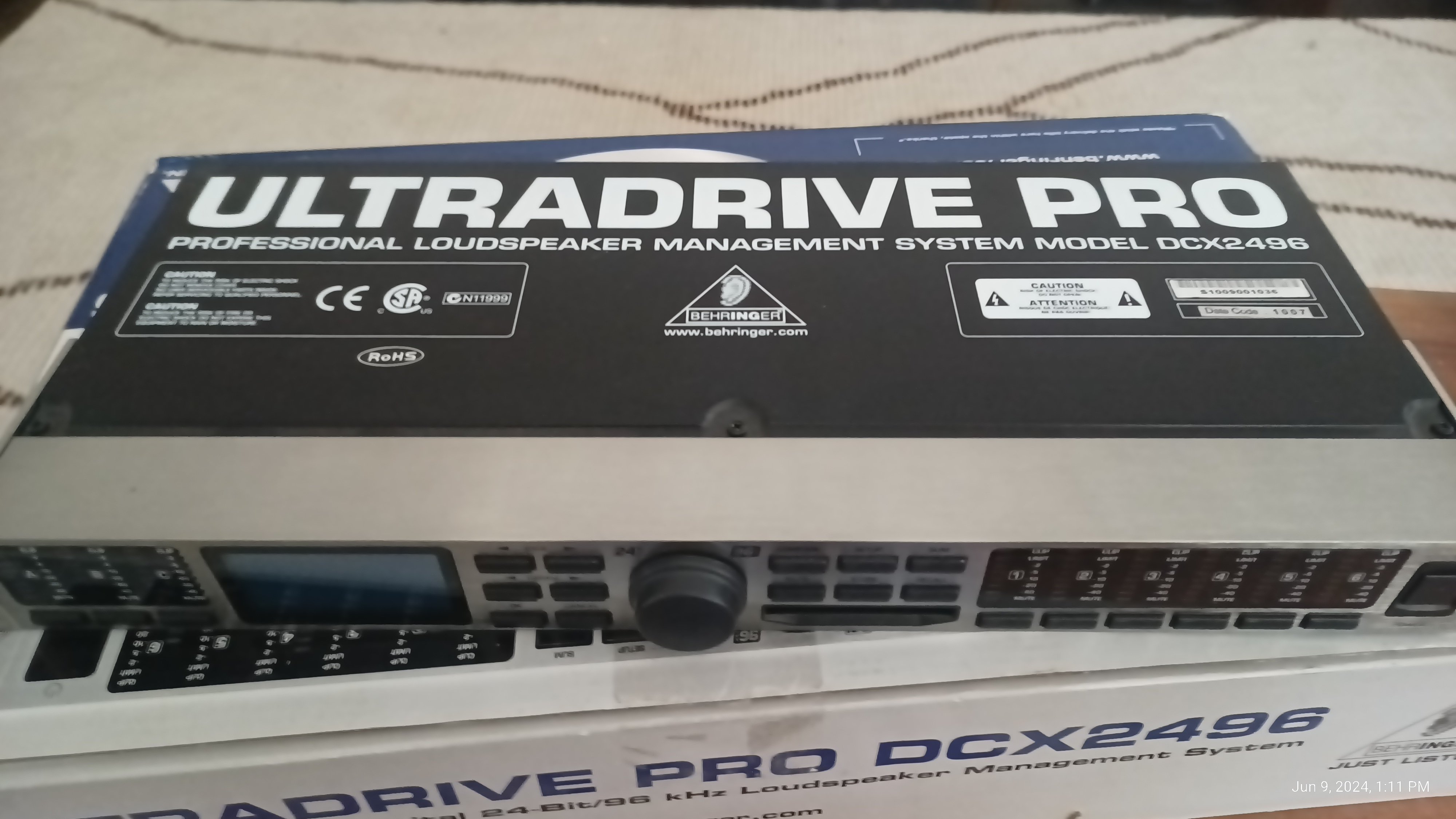 DCX2496 Behringer ultra drive pro Audio processor - Pro Audio / Studio ...