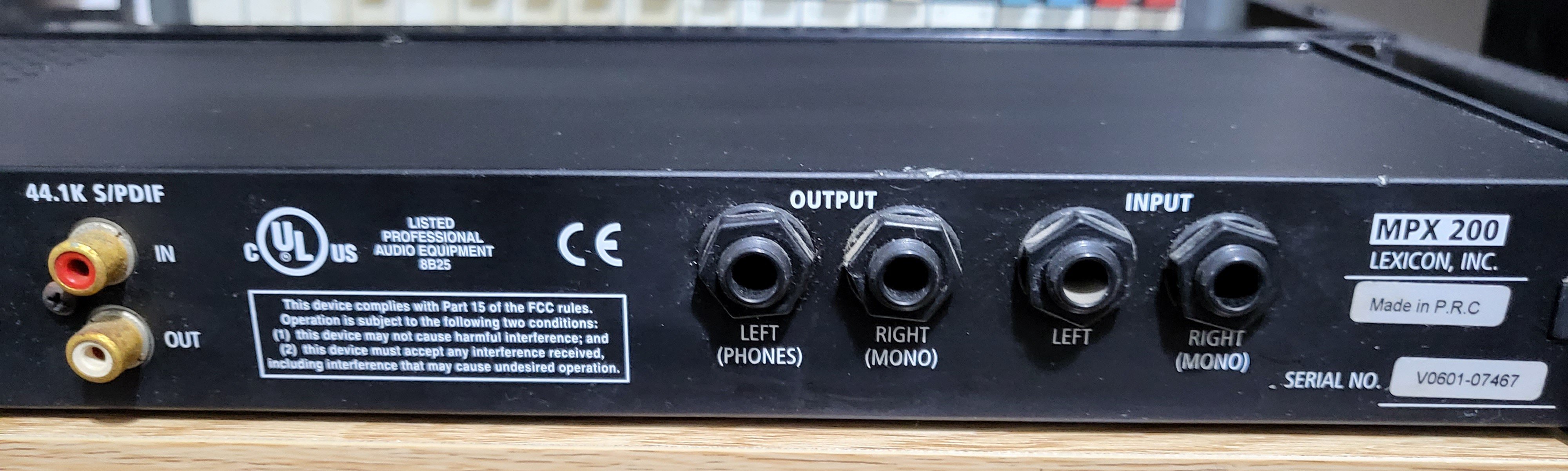 Lexicon MPX-200 Digital Processor |﻿ Pro Audio / Studio Gear