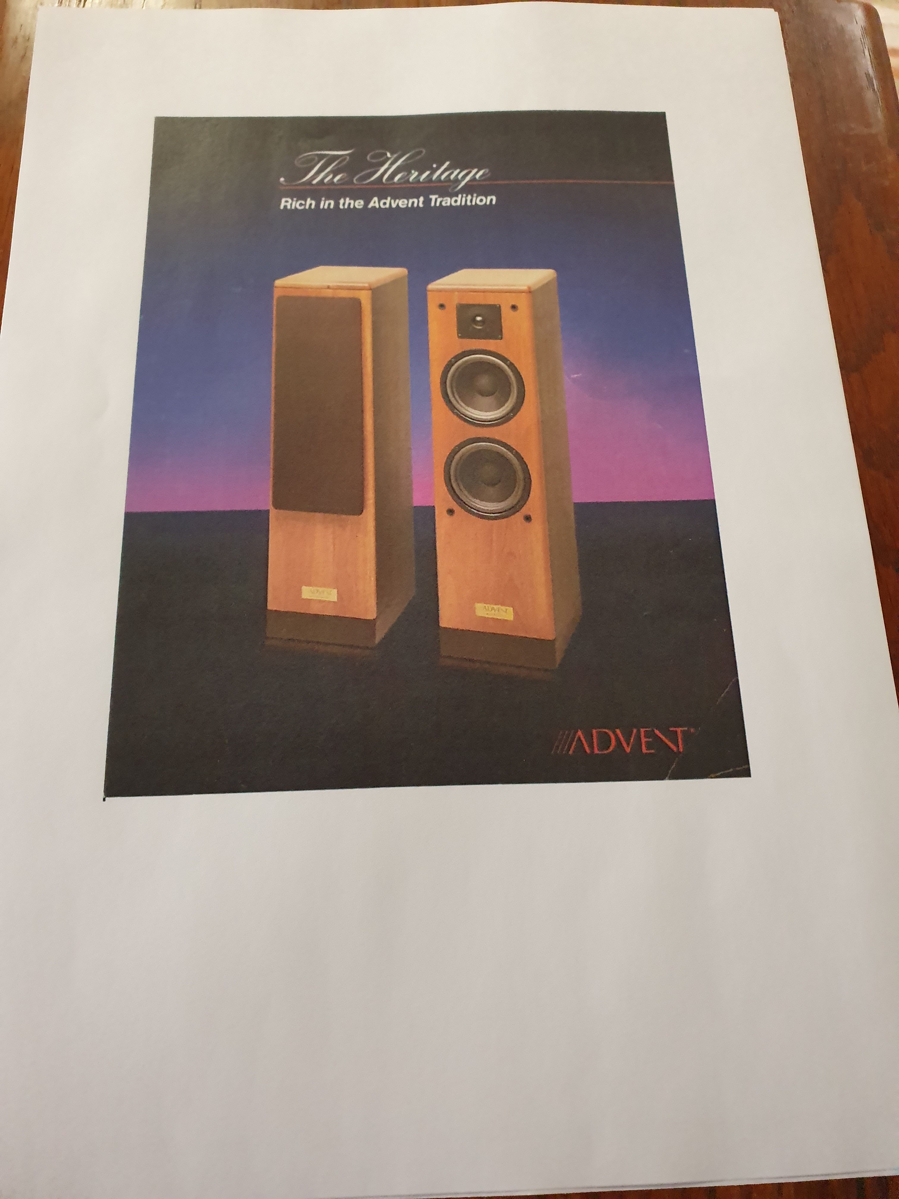 Advent Heritage Floorstanding Loudspeakers - Floorstanders & Large ...