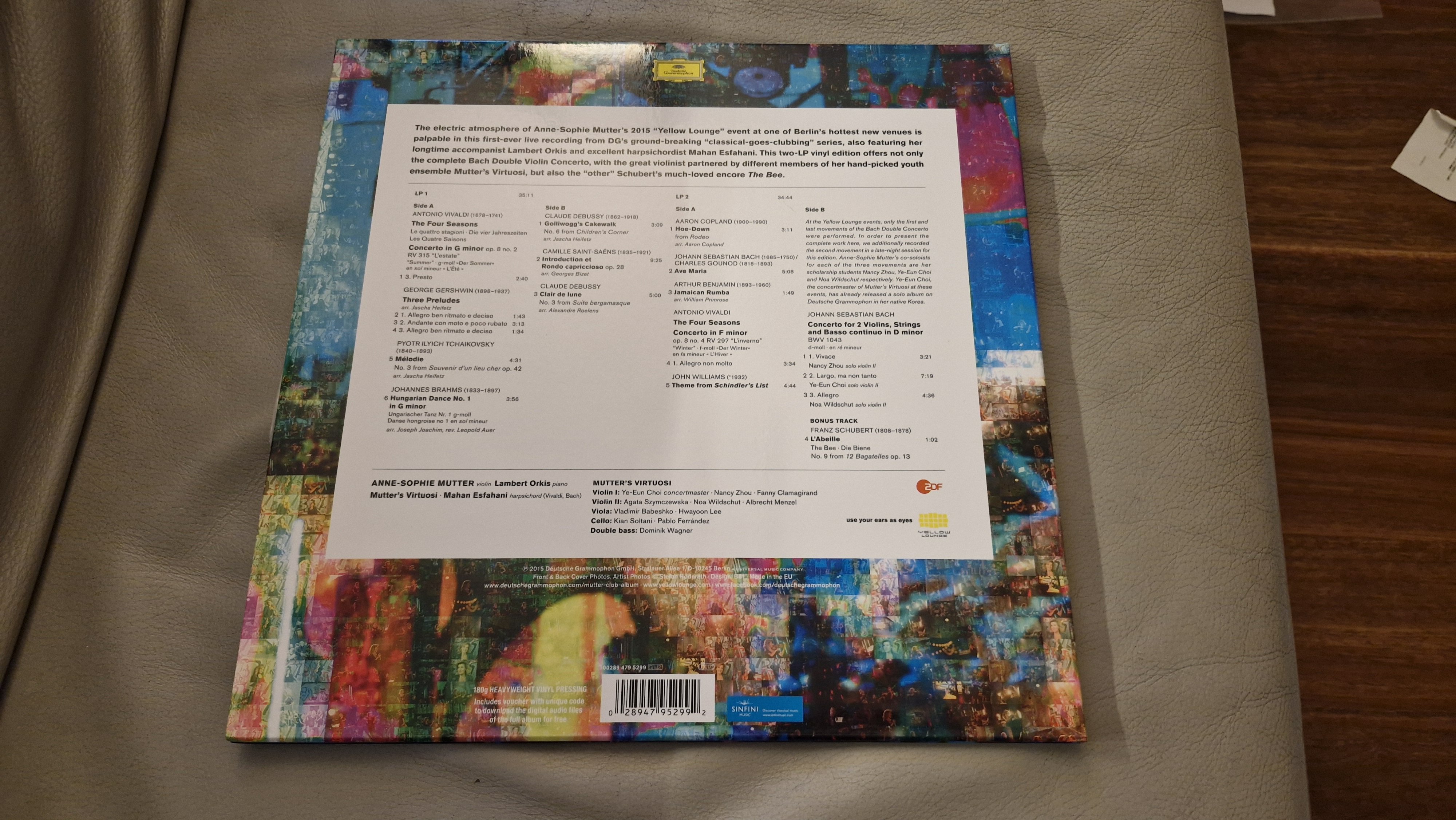 Anne Sophie Mutter Live Vinyl Record (Double LP) - Vinyl Records ...