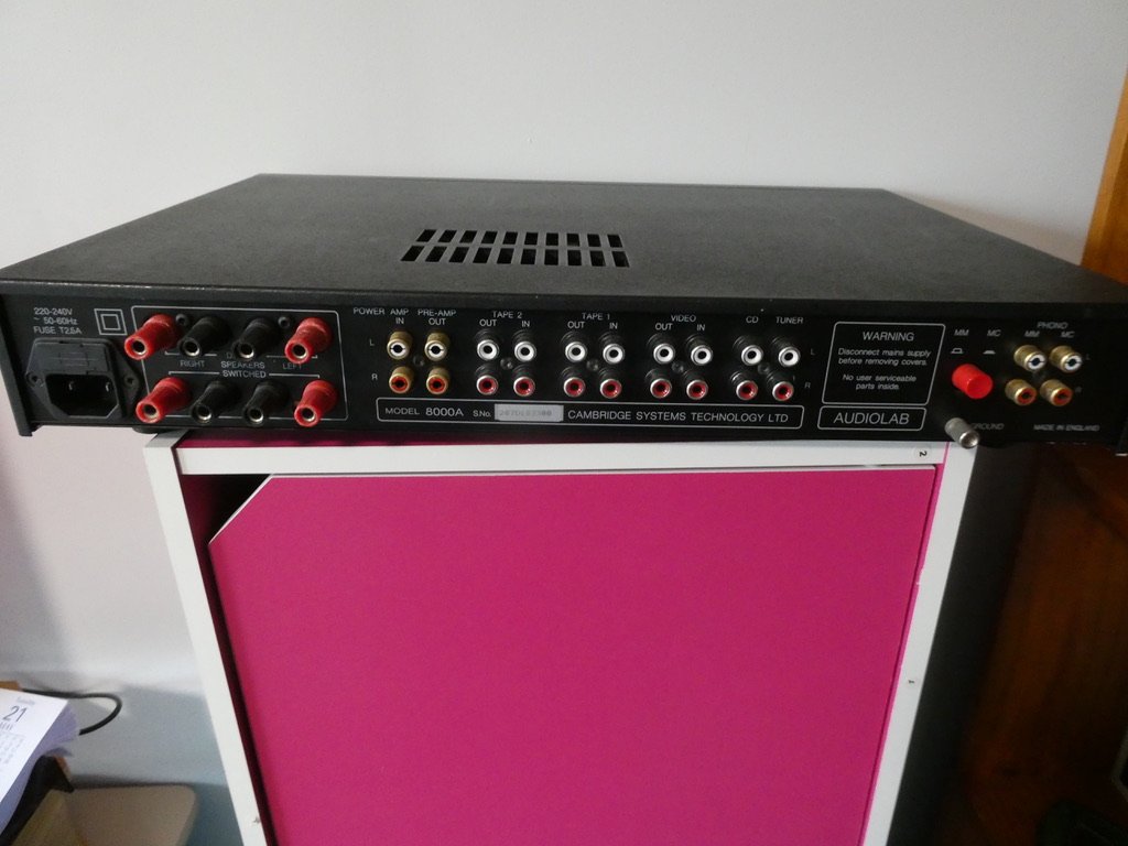 Audiolab 8000A Integrated Amplifier (Solid State) - Integrated ...