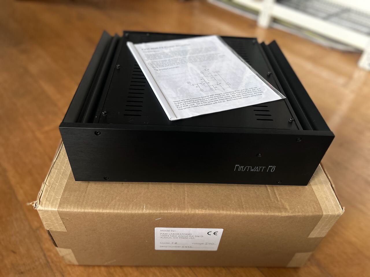 First Watt F8 Power Amplifier |﻿ Power Amplifiers