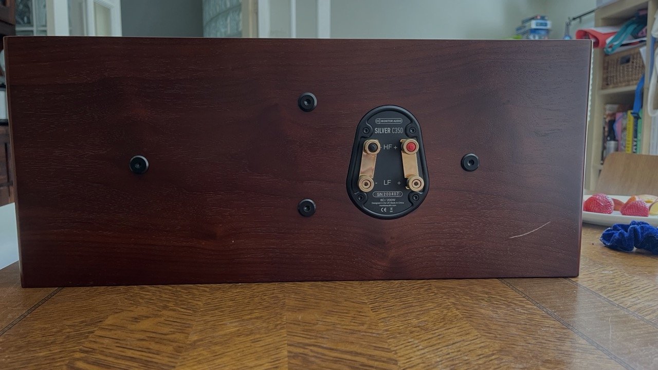 Monitor Audio Silver C350 in Rosenut Centre Speaker |﻿ Installed ...