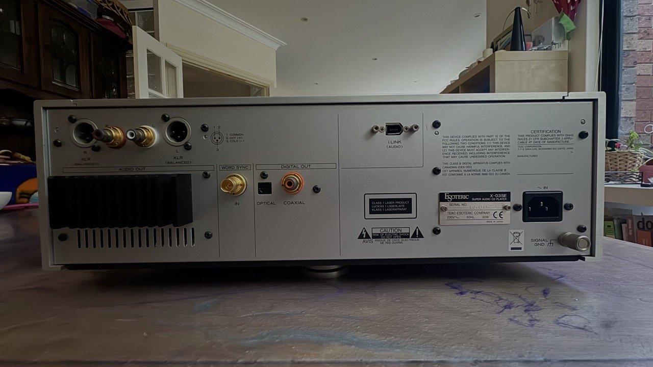 Esoteric X-03 Special Edition SACD Player - CD/SACD Players & Transport ...