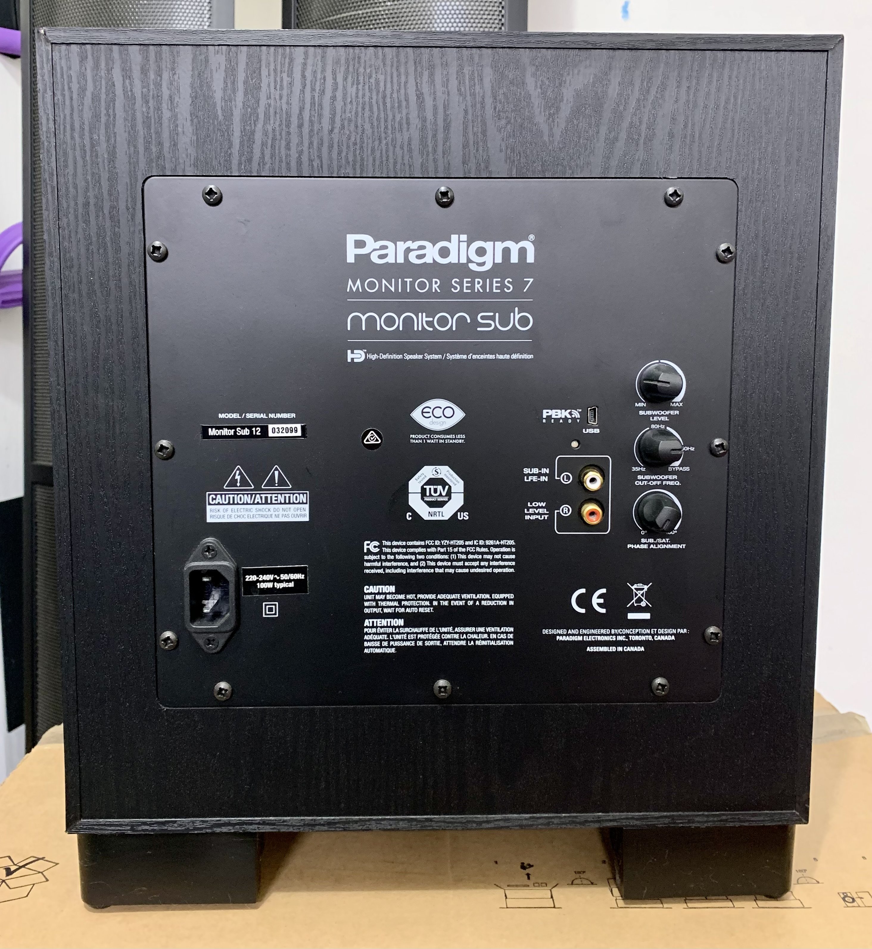 Paradigm Monitor SUB 12 Subwoofer (Active / Powered) - Subwoofers ...