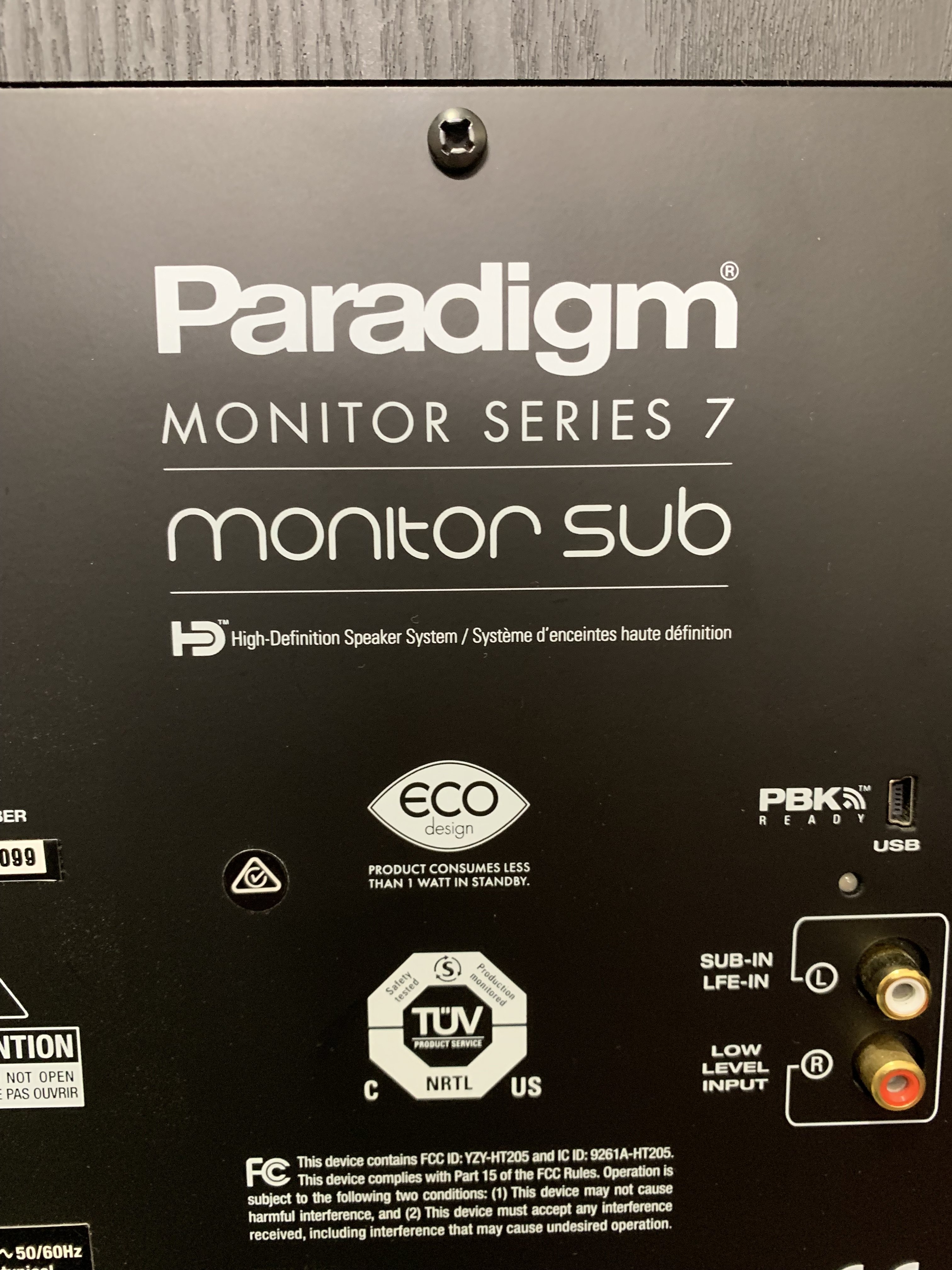 Paradigm Monitor SUB 12 Subwoofer (Active / Powered) - Subwoofers ...