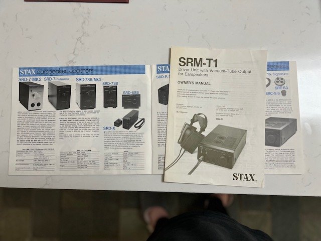 Stax SRM-T1 Original Owner's Manual - Books / Magazines etc. - StereoNET