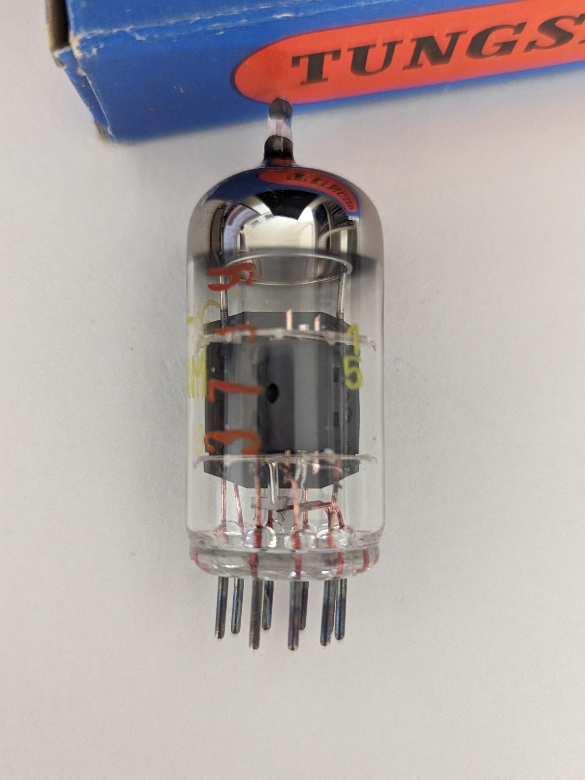 Tungsram ECC85 / 6AQ8 Yellow Print Valves/Tubes |﻿ Valves / Tubes