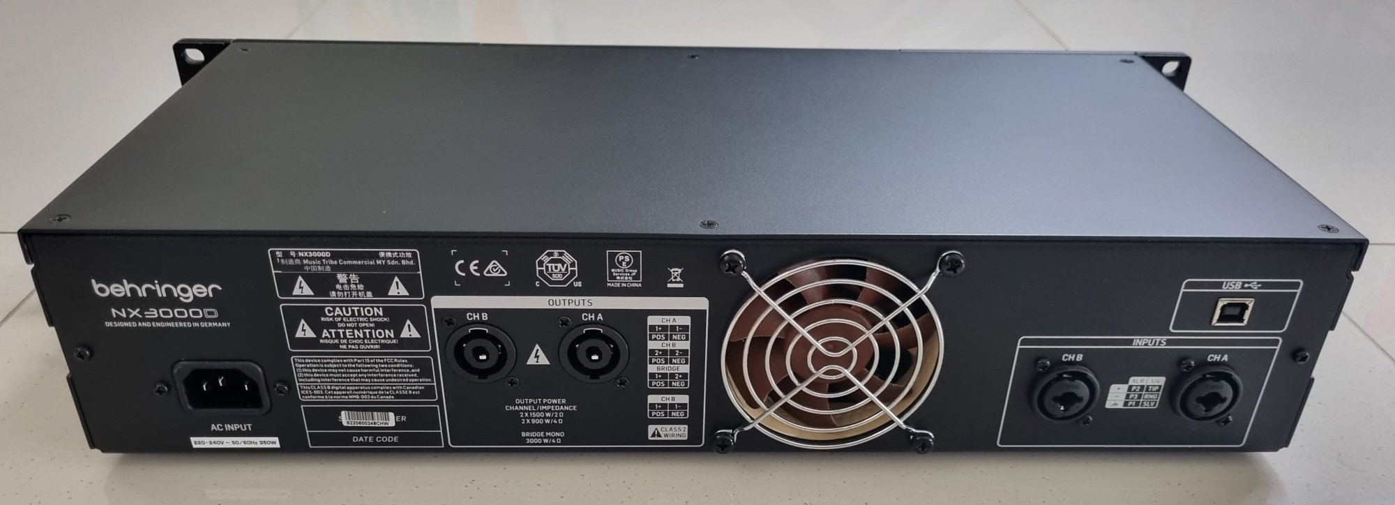 Behringer NX3000D Integrated Amplifier (Solid State) - Power Amplifiers - StereoNET
