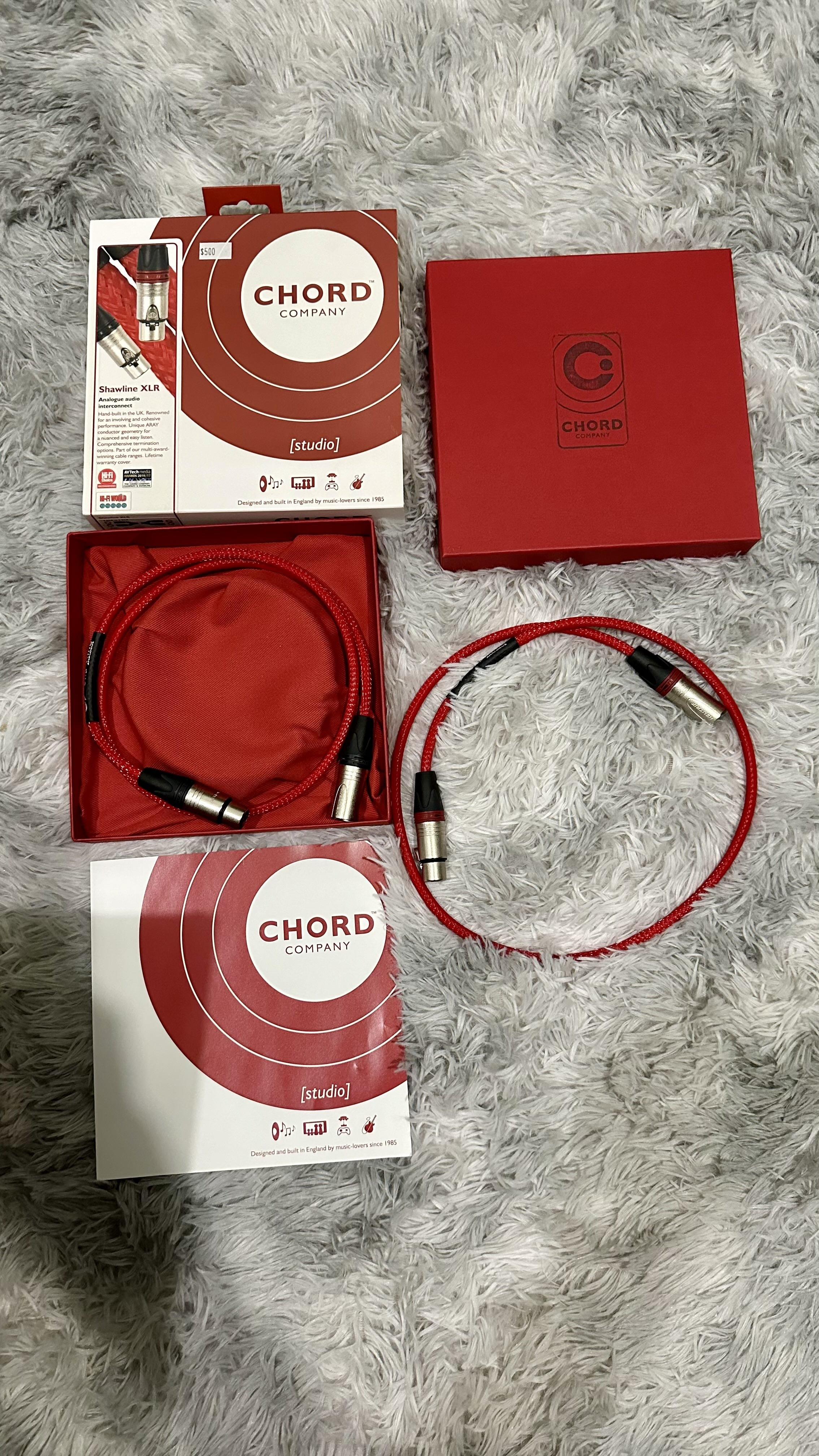 Chord Electronics Shawline XLR 1m Interconnect Cables (XLR ...