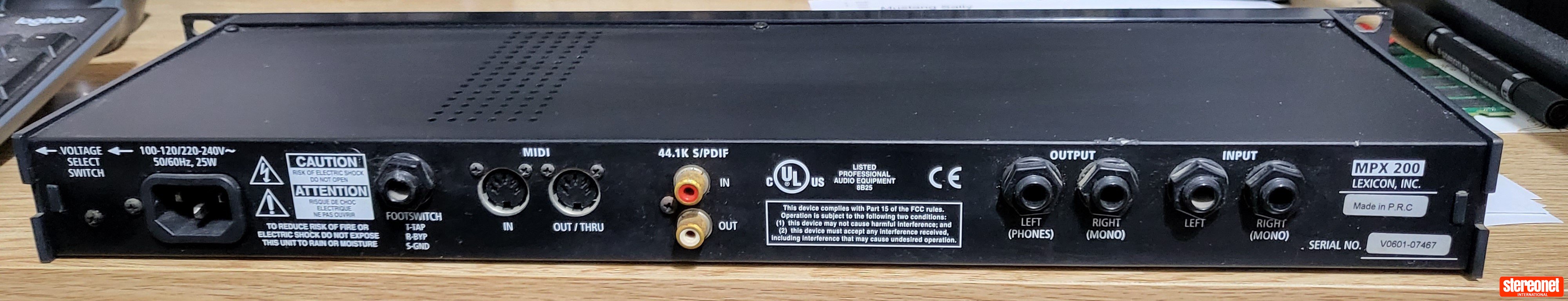 Lexicon MPX-200 Digital Processor |﻿ Pro Audio / Studio Gear