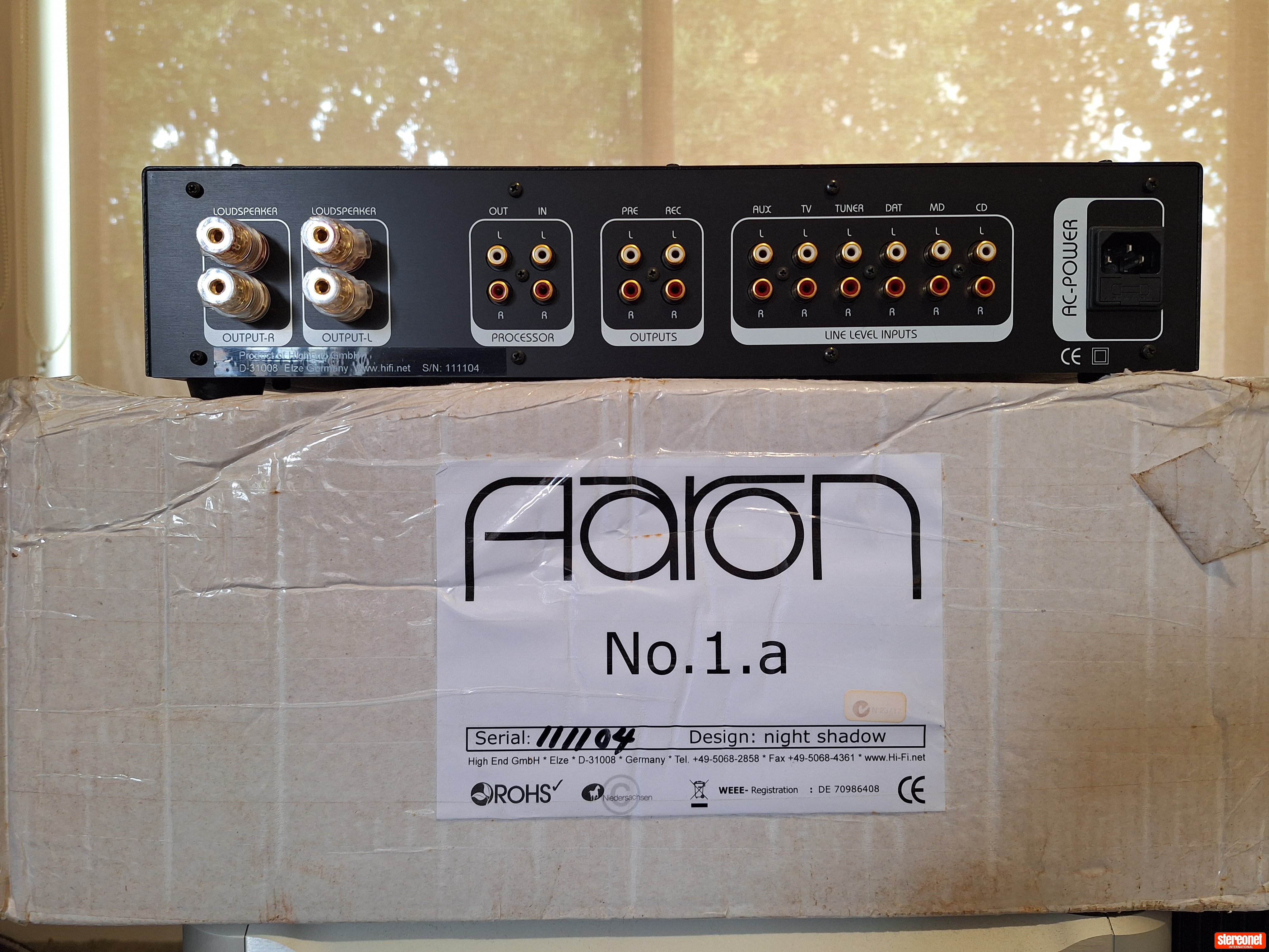 Aaron No.1.a Integrated Amplifier - Integrated Amplifiers - StereoNET