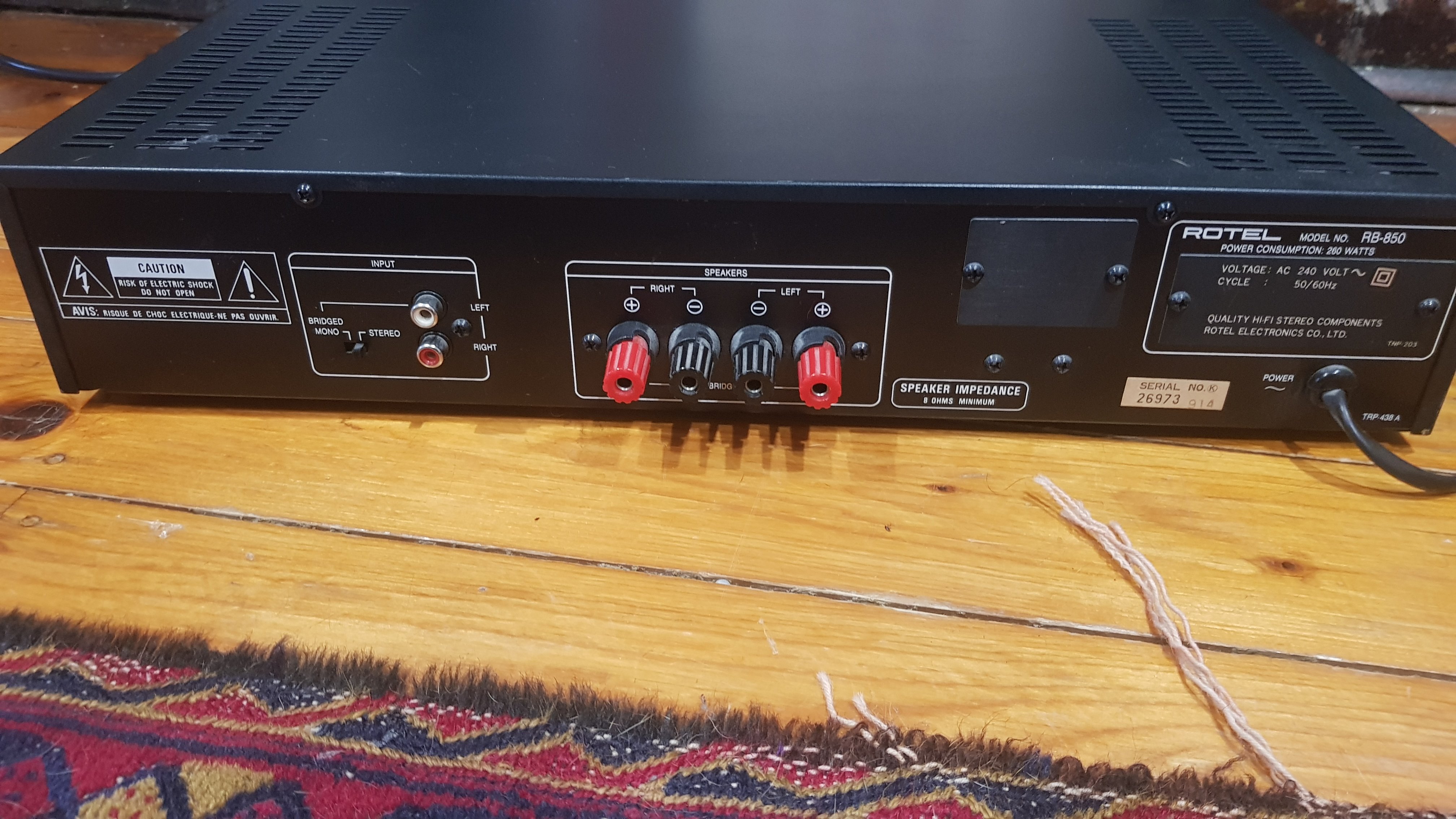 Rotel Rb-850 Power Amplifier - Power Amplifiers - StereoNET