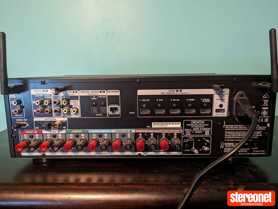 Denon AVR-X1600H AV Receiver - AV Receivers & Processors - StereoNET