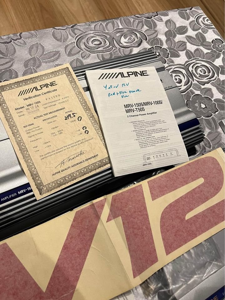 Alpine V12 - Complete Amplification System Car Amplifier - Car Audio ...