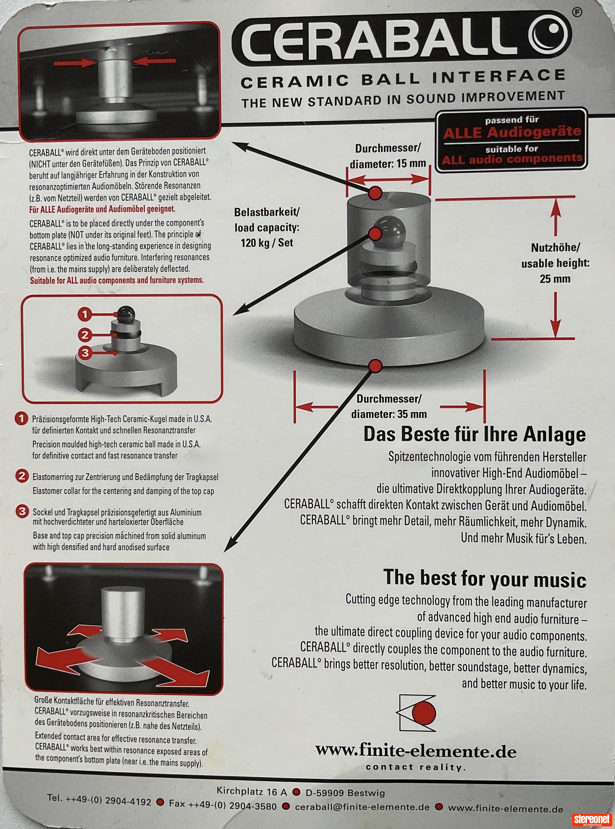 Finite Elemente Ceraball Isolation Devices - Tweaks / Tuning - StereoNET