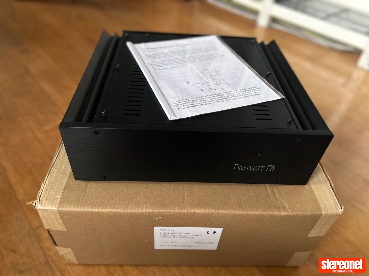 First Watt F8 Power Amplifier - Power Amplifiers - StereoNET