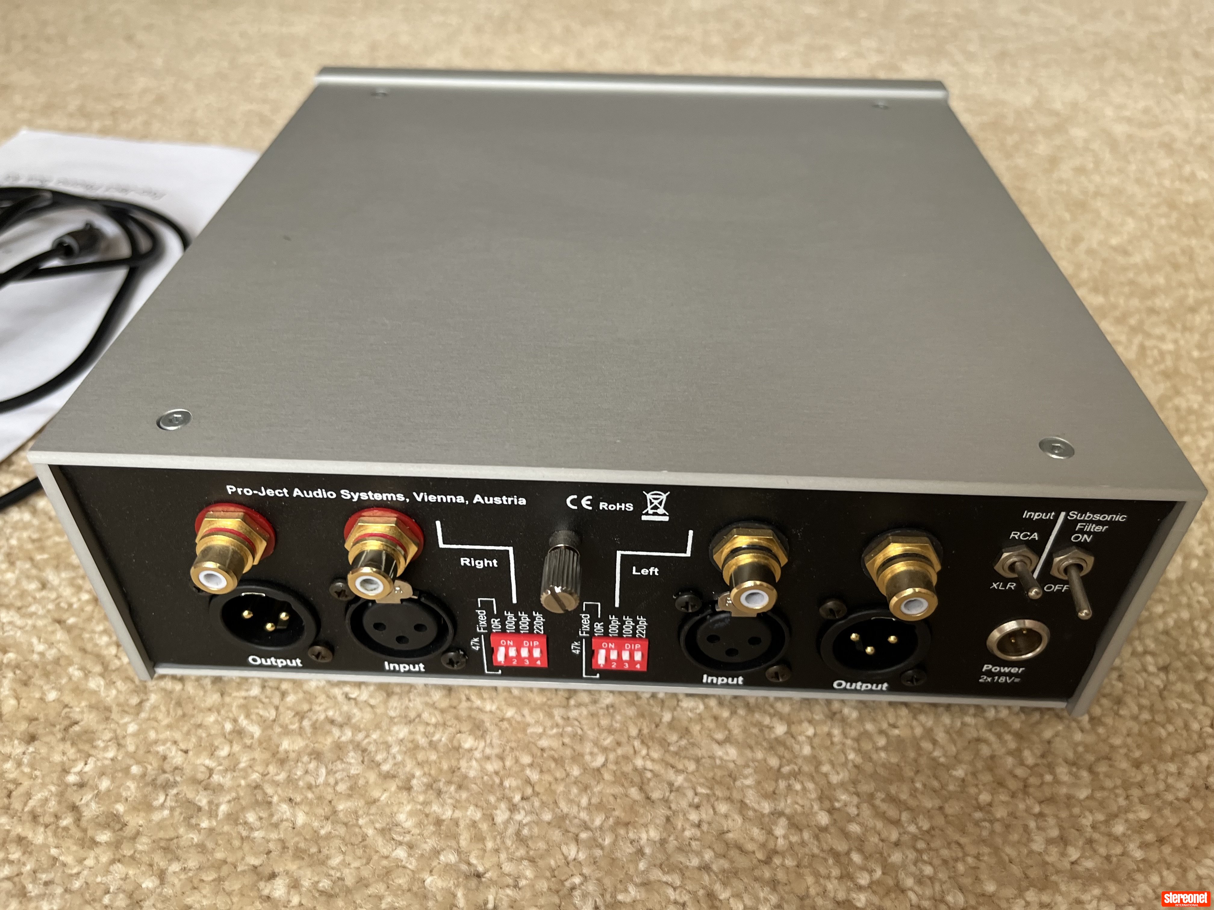Pro-Ject Project Phono Box RS (MM, MC, XLR, RCA) Phono Preamplifier ...