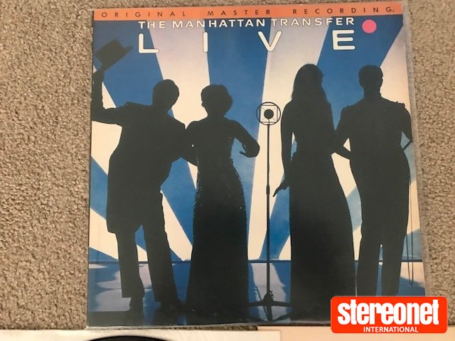 Manhattan Transfer "Live" Mobile Fidelity Master Recording Vinyl Record ...