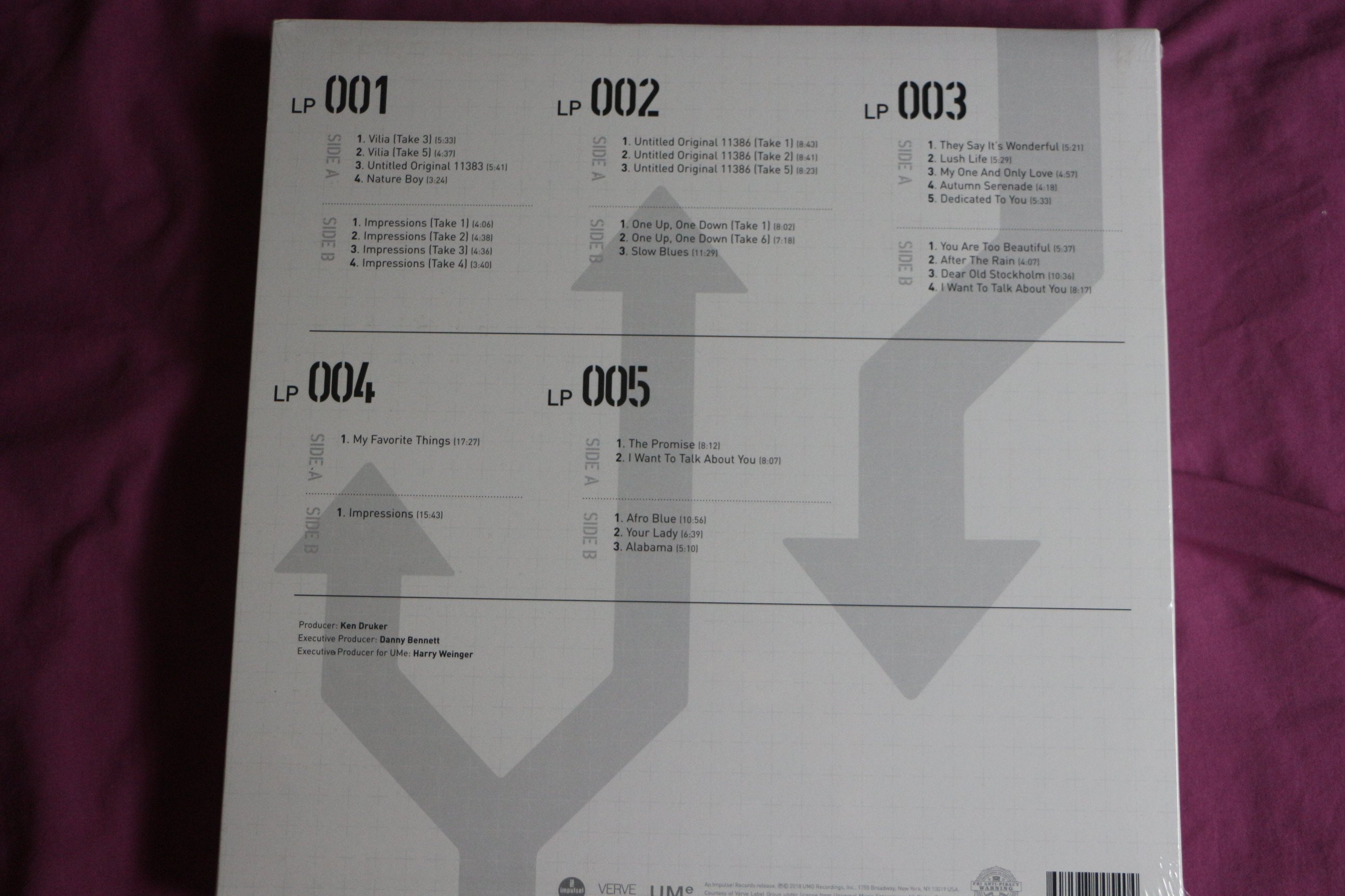 John Coltrane-1963- New Directions 5LP Vinyl Record (LP Box Set ...