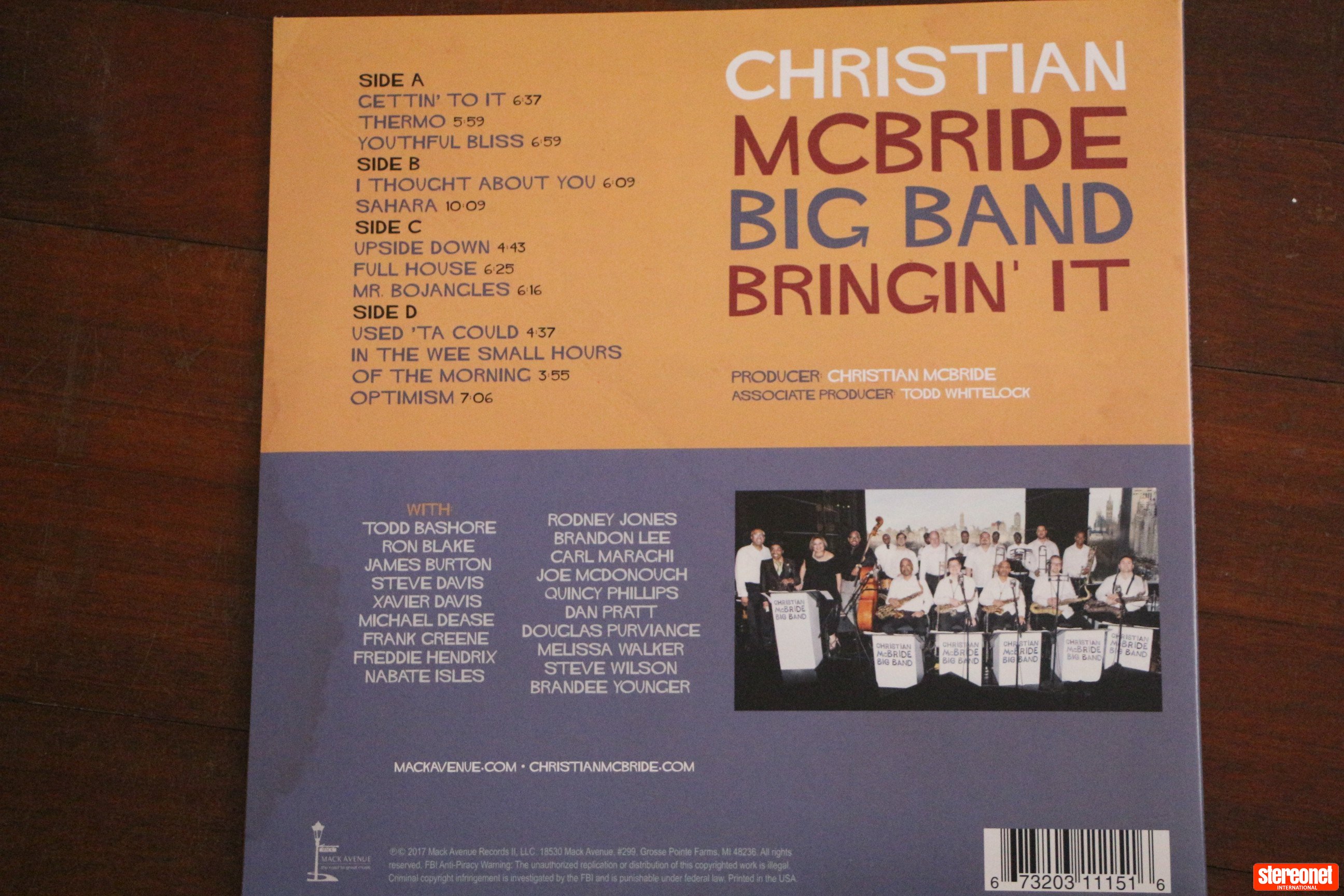 Christian McBride Big Band-Bringin' It Vinyl Record (Double LP ...