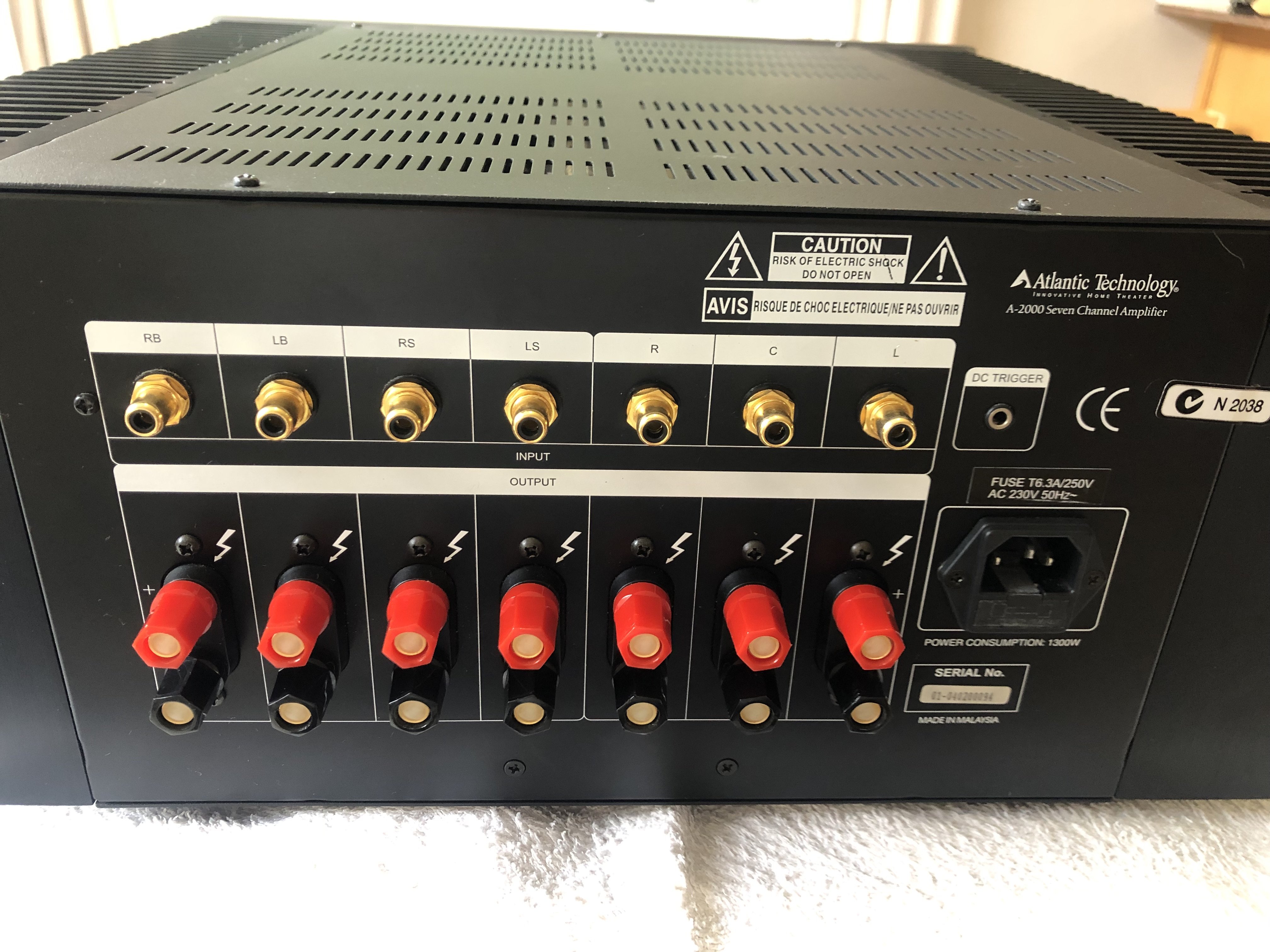 Atlantic Technology A-2000 7 Channel Amplifier - Multi Channel ...