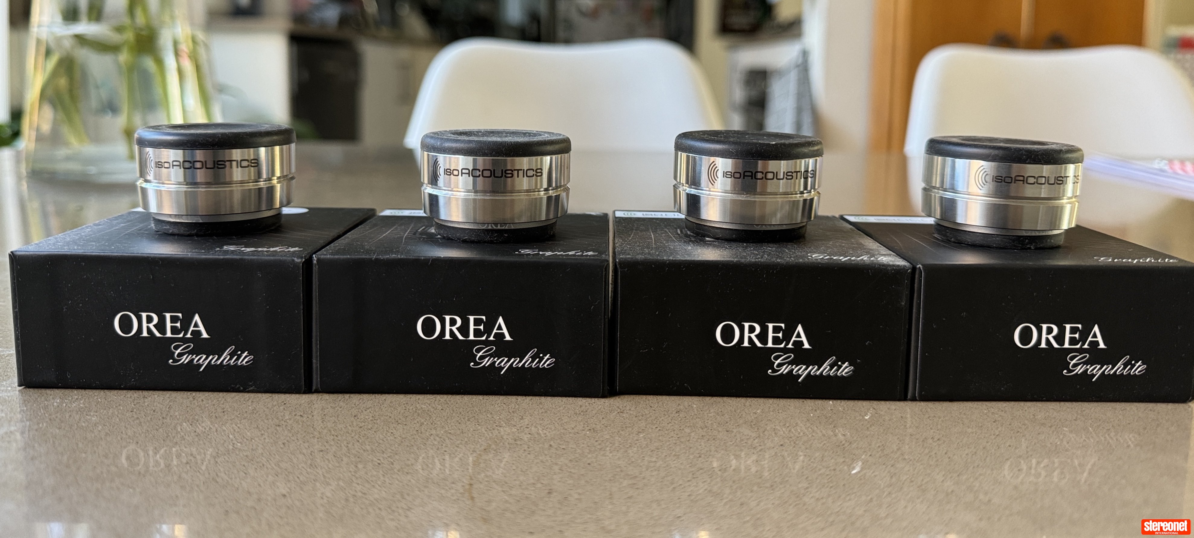 IsoAcoustics Orea Graphite Isolation Devices - Tweaks / Tuning - StereoNET
