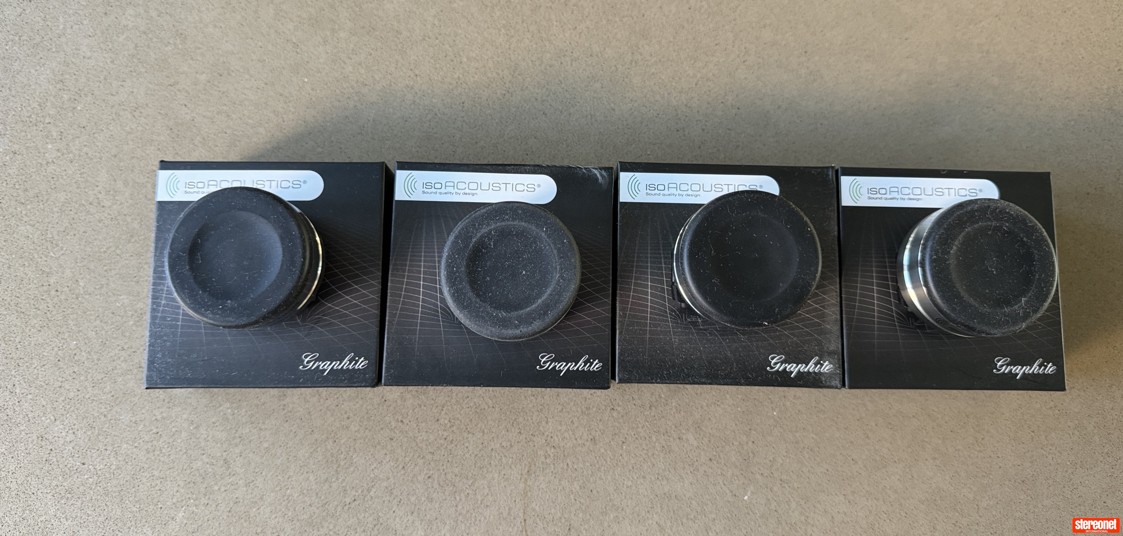 IsoAcoustics Orea Graphite Isolation Devices - Tweaks / Tuning - StereoNET