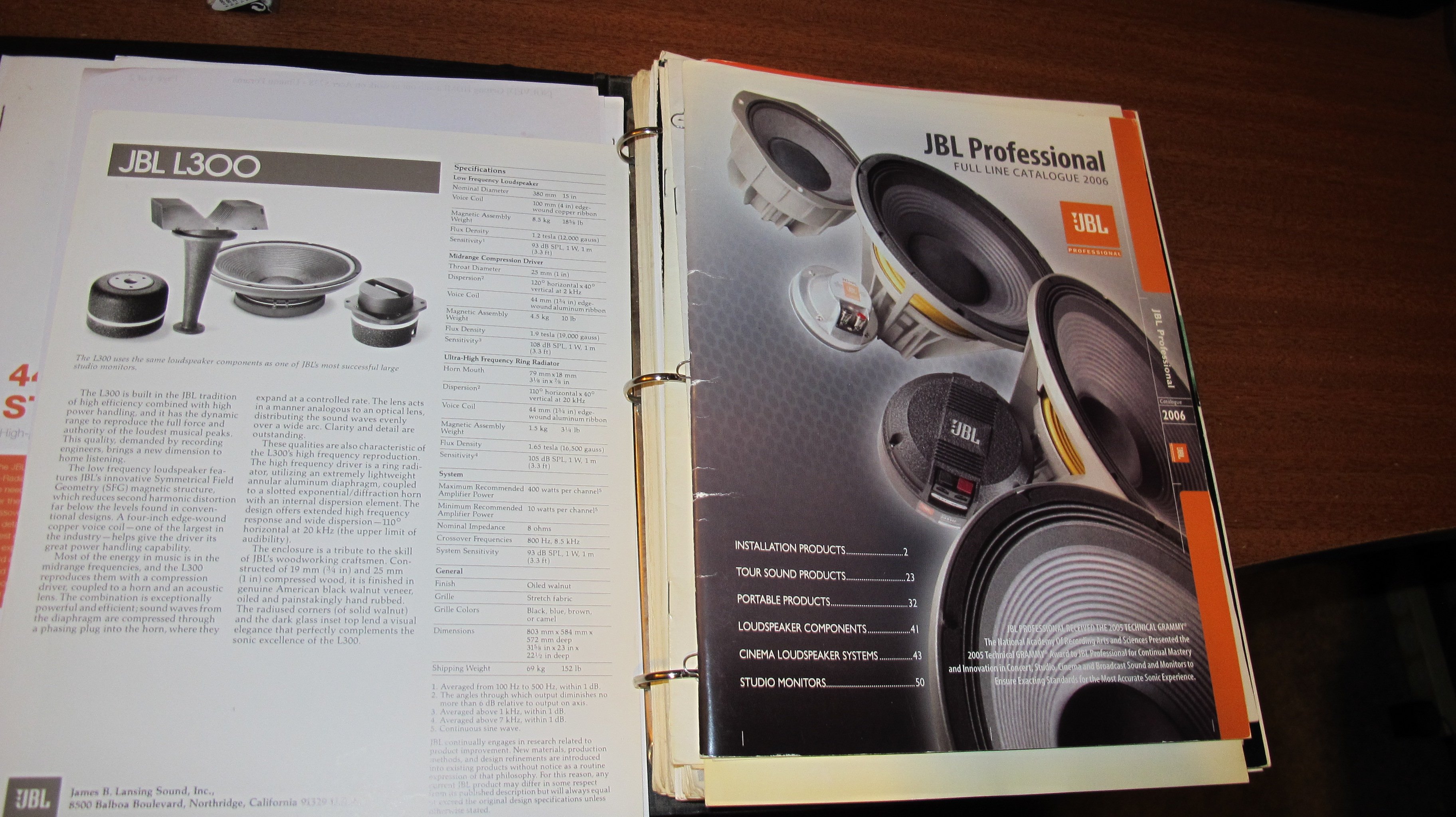 THE JBL STORY BOOK+HEAPS OF JBL LITERATURE |﻿ Books / Magazines etc.