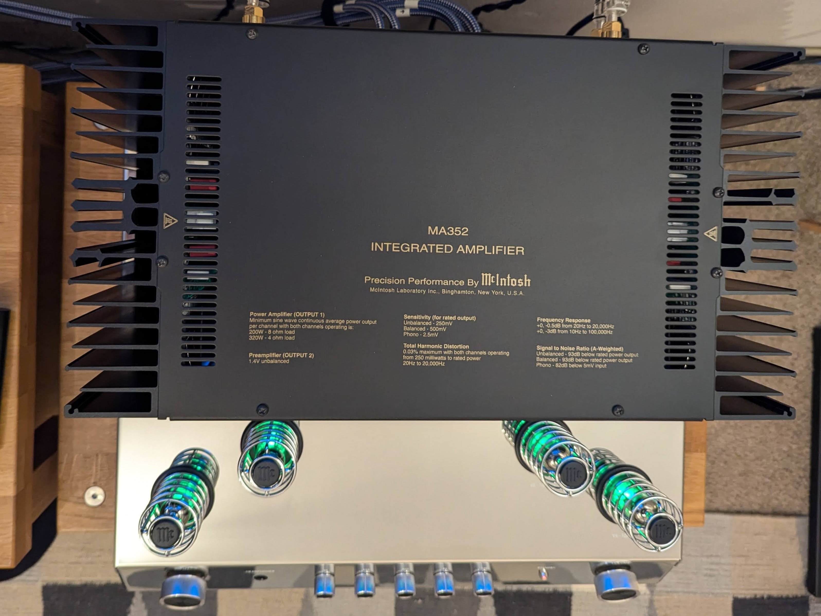 McIntosh MA352 Integrated Amplifier (Hybrid) - Integrated Amplifiers ...