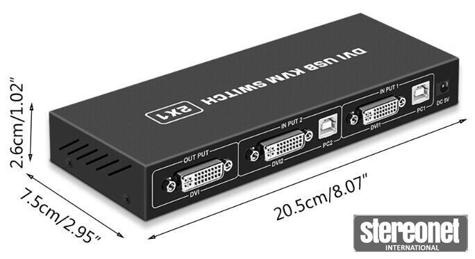 Generic DVI KVM Switch Computer Monitor Switch - Computers & Related ...